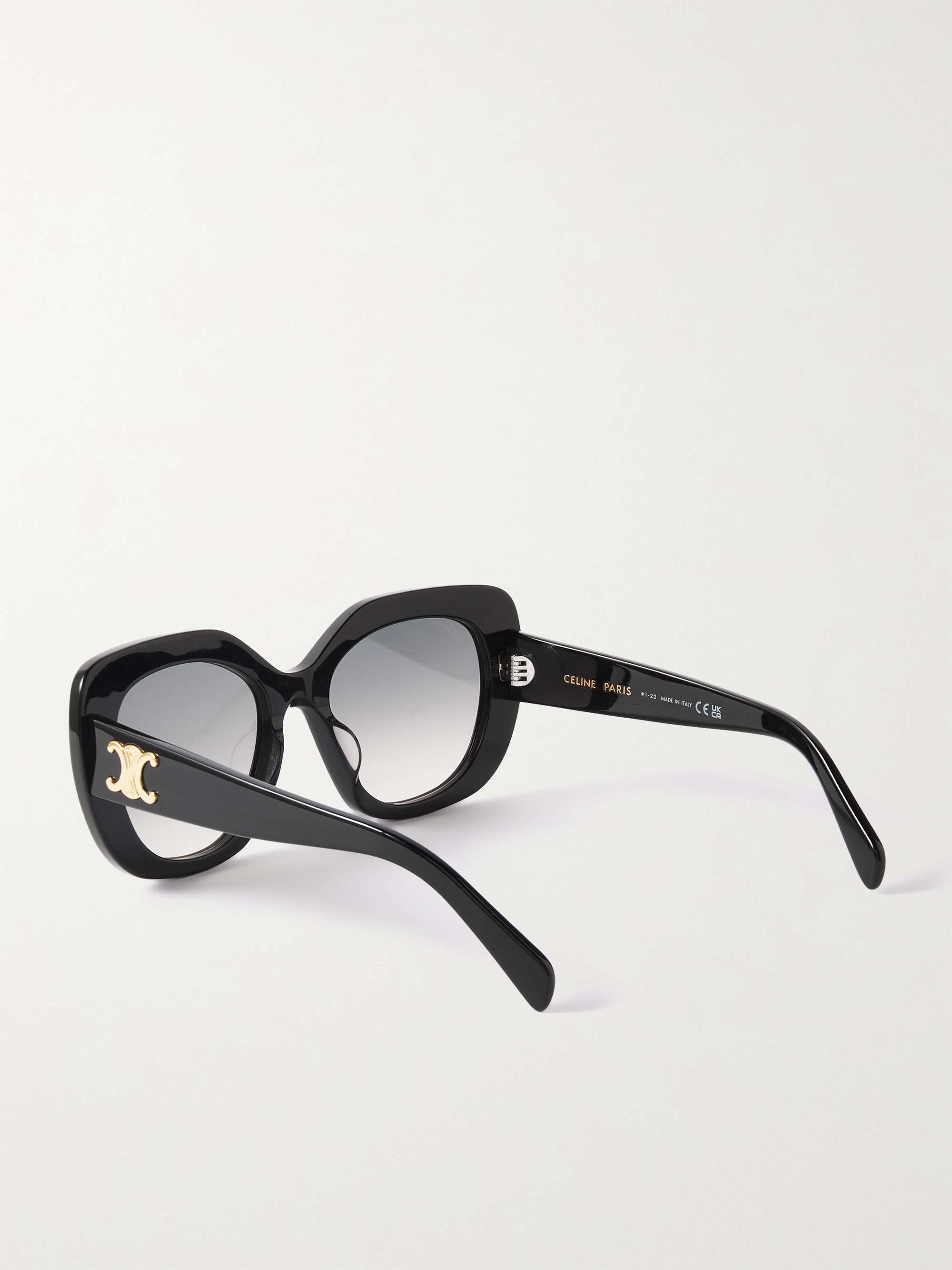 CELINE EYEWEAR Oversized cat-eye acetate sunglasses | NET-A-PORTER