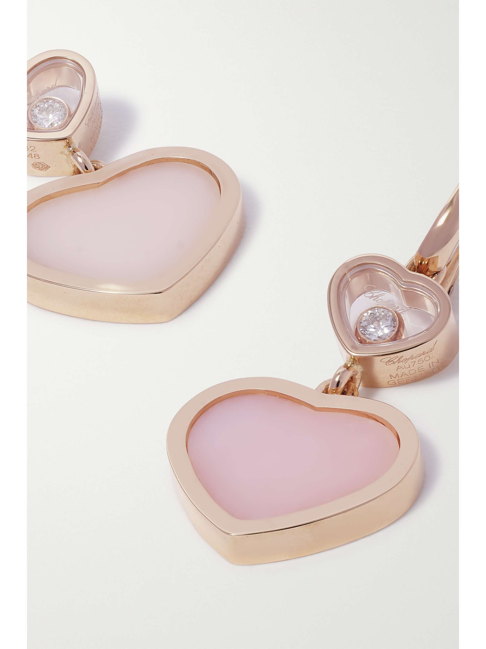 CHOPARD Happy Hearts 18-karat rose gold, opal and diamond CHOPARD Happy Hearts 18-karat rose gold, opal and diamond