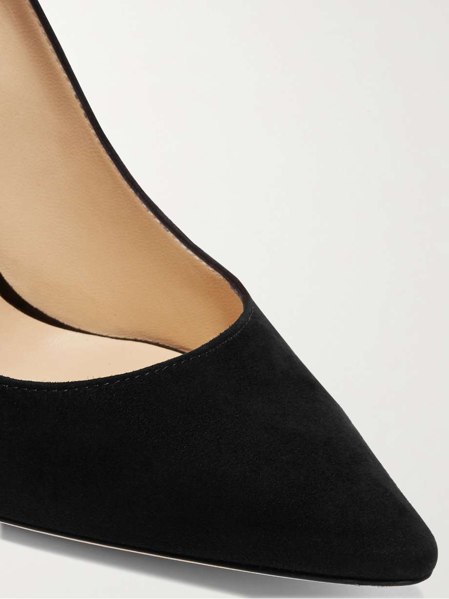 JIMMY CHOO Romy 100 suede pumps | NET-A-PORTER