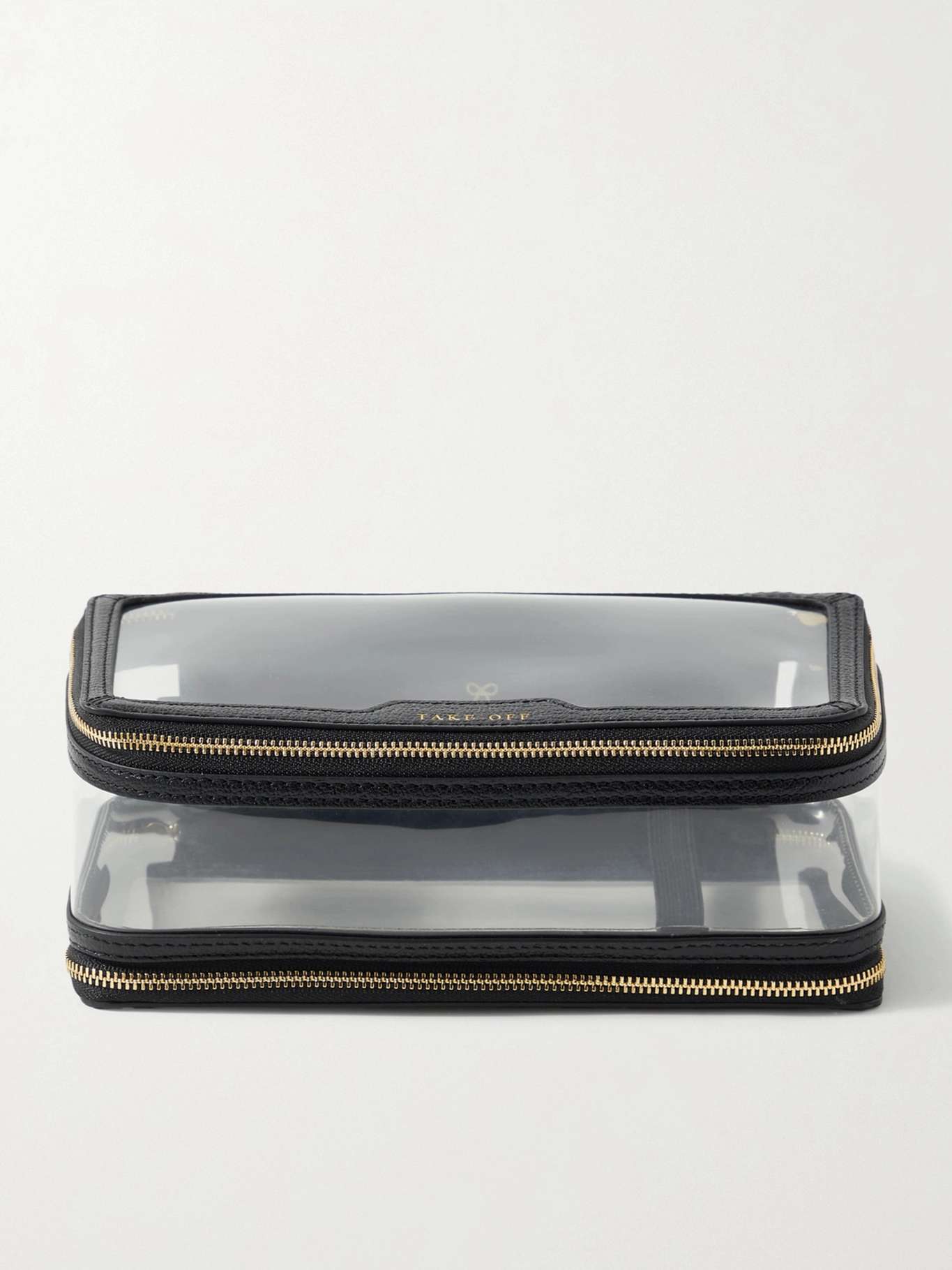 ANYA HINDMARCH In-Flight leather-trimmed PVC cosmetics case | NET-A-PORTER