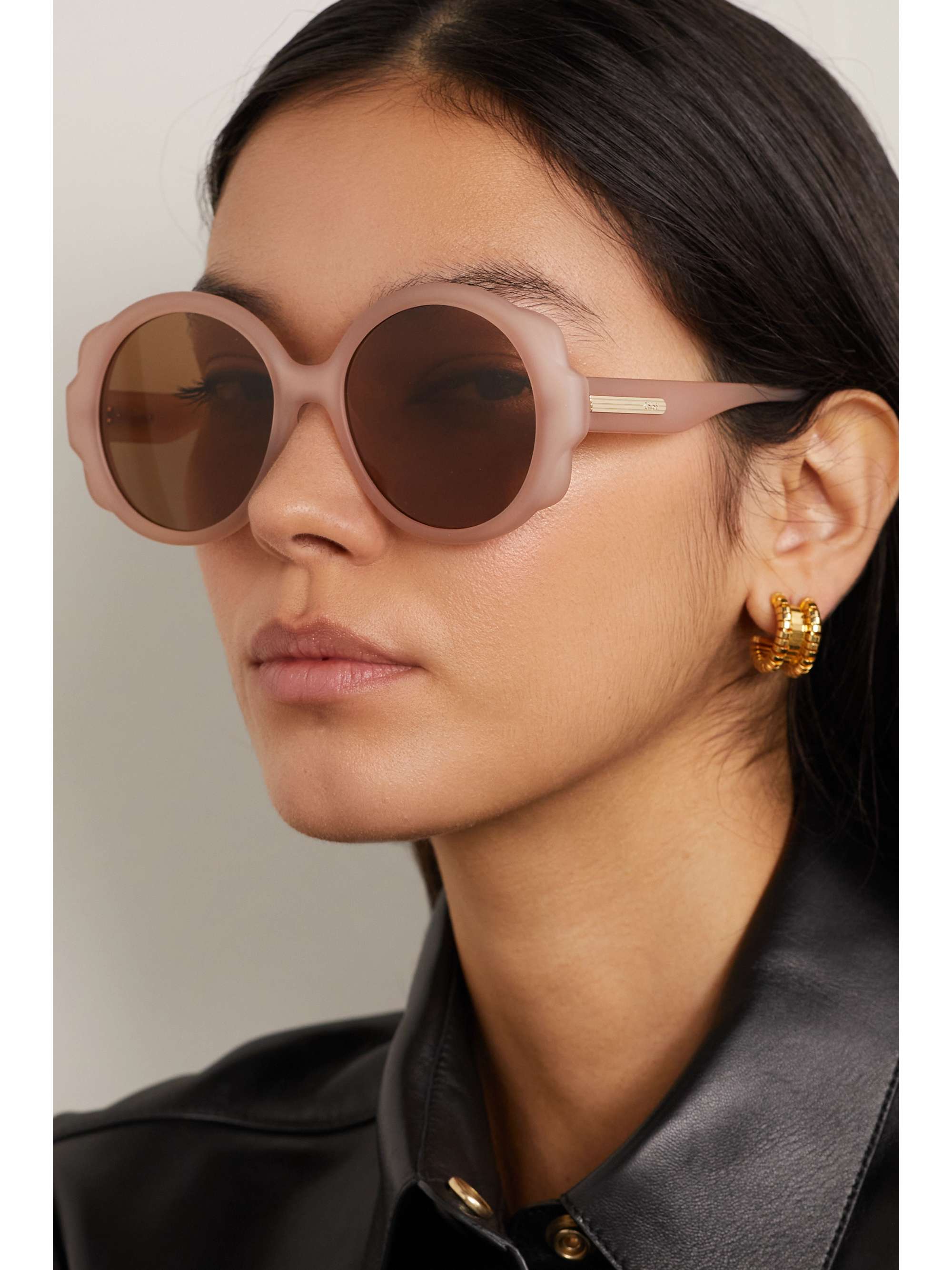 Chloe Round Oversized Sunglasses Atelier Yuwa Ciao Jp