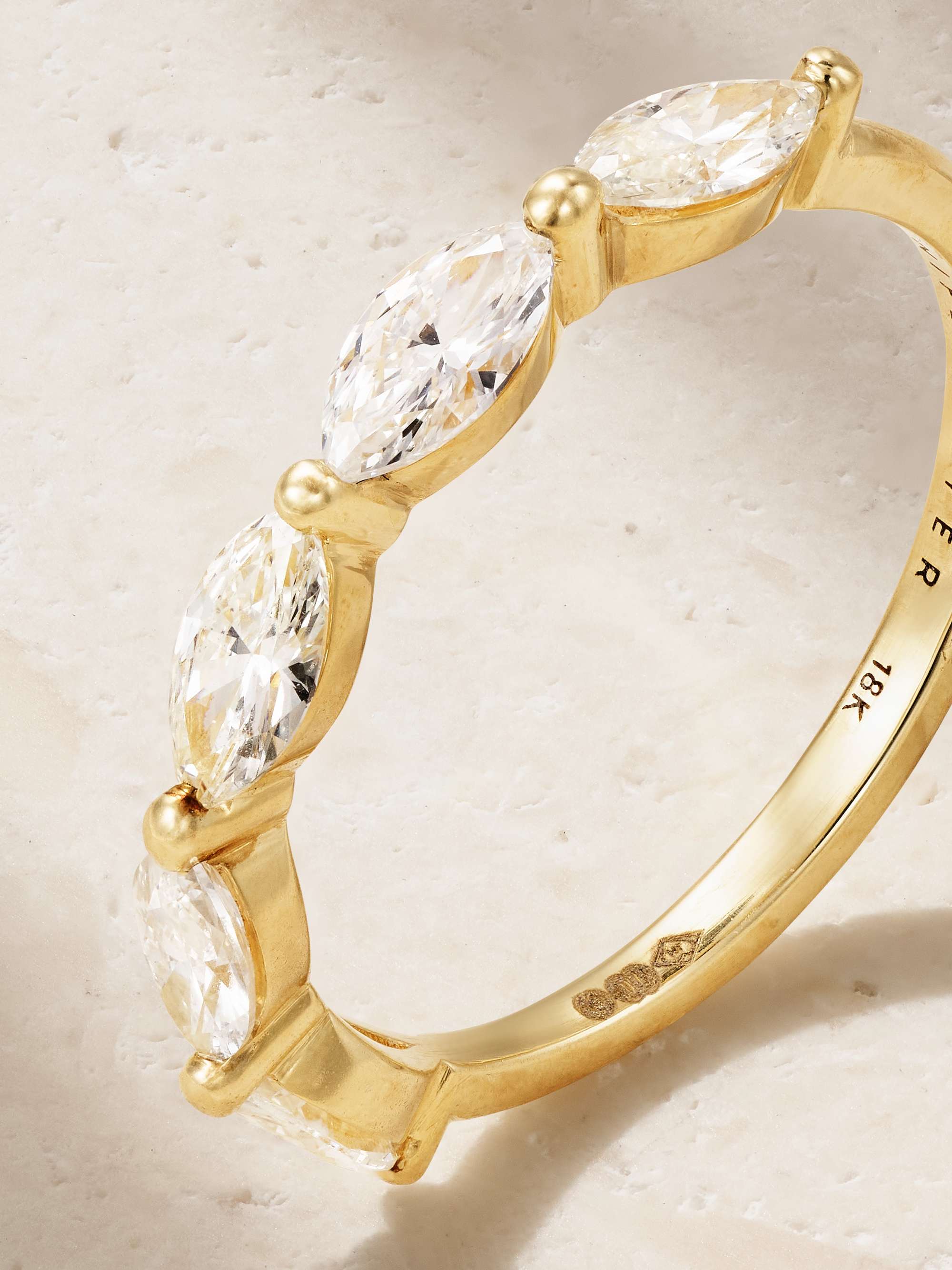 JENNIFER MEYER 18-karat gold diamond ring | NET-A-PORTER