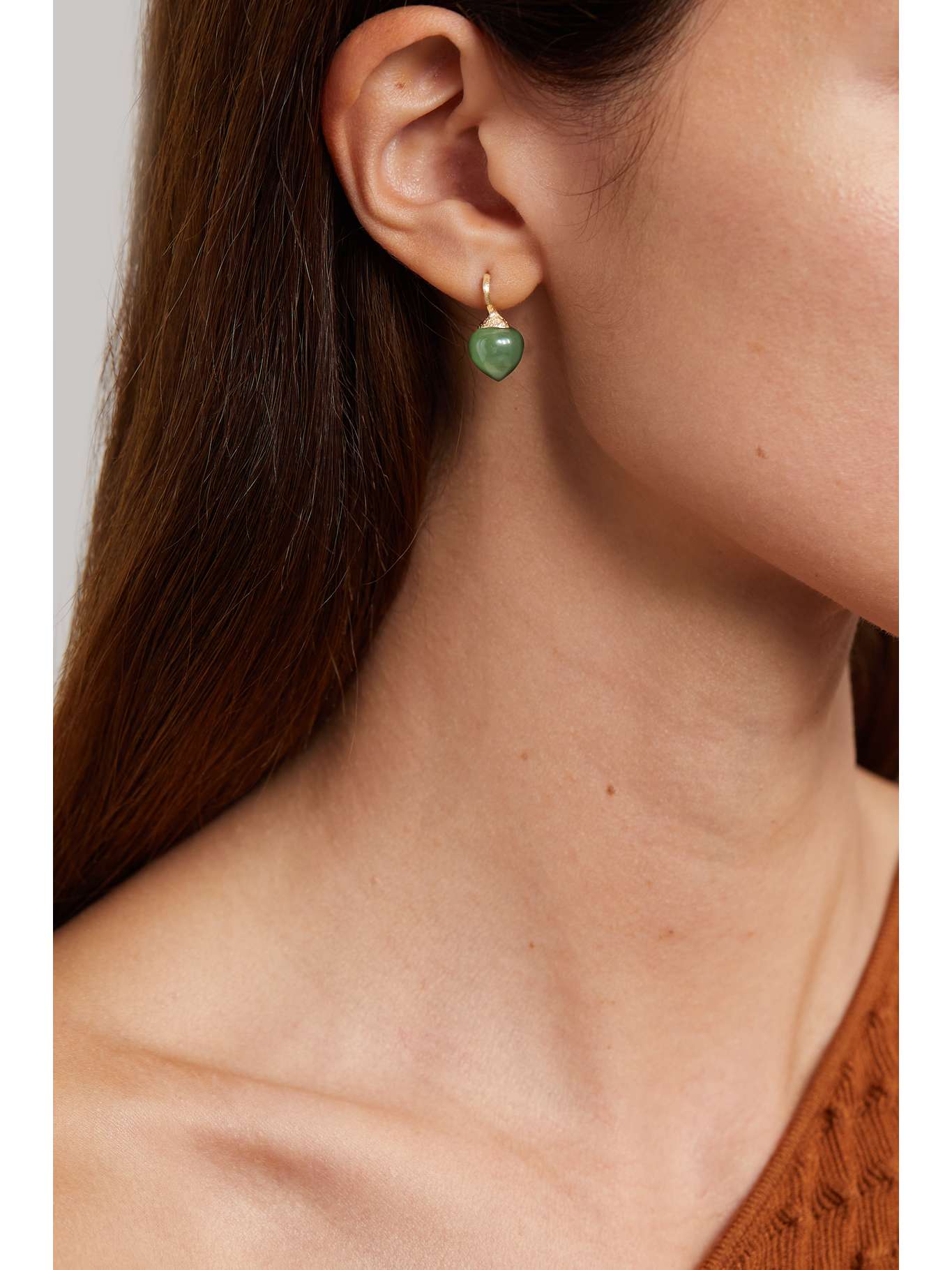 OLE LYNGGAARD COPENHAGEN Dew Drops Small 18-karat gold serpentine earrings | NET-A-PORTER