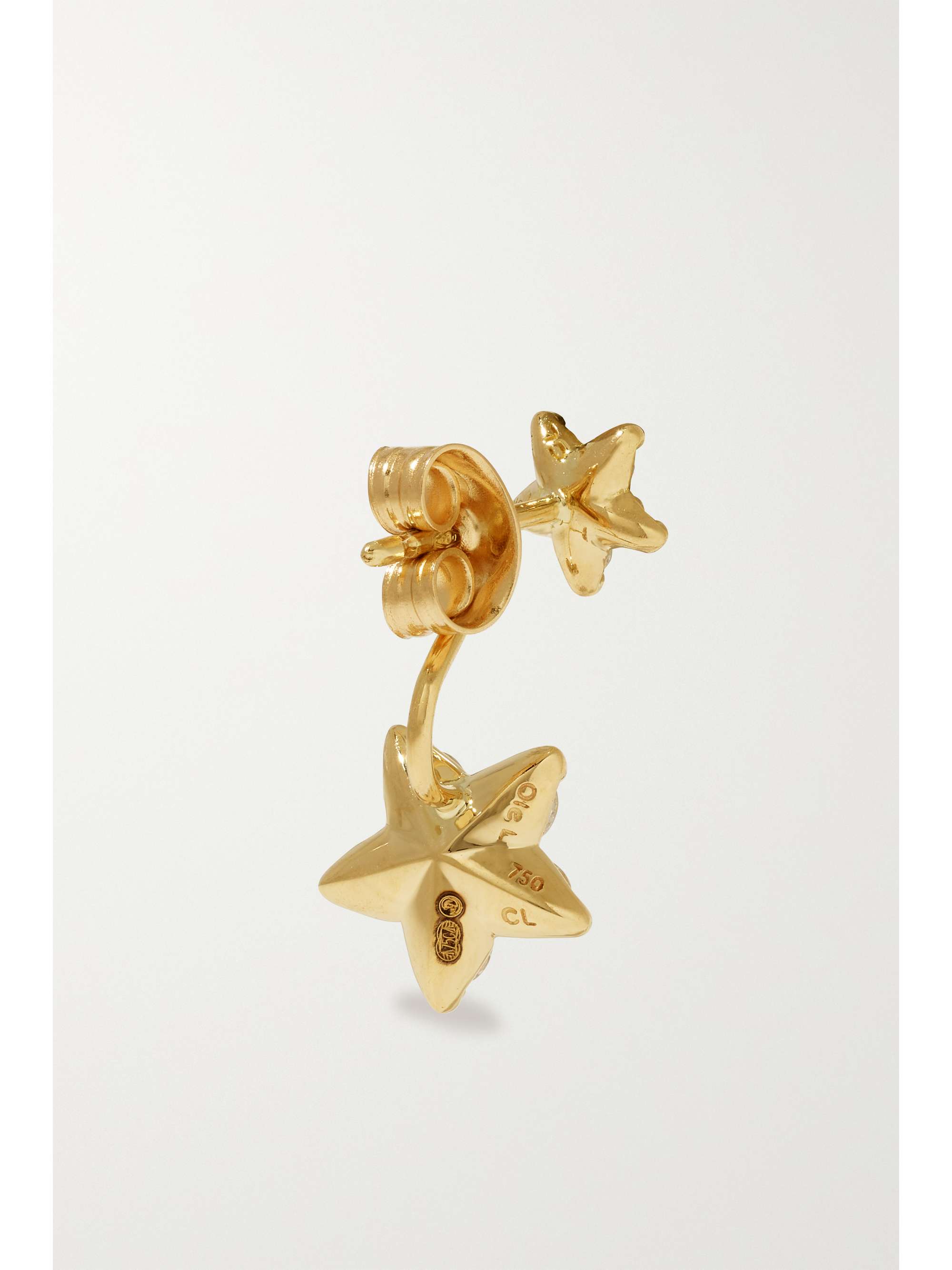 OLE LYNGGAARD COPENHAGEN Shooting Star 18-karat gold diamond single ...