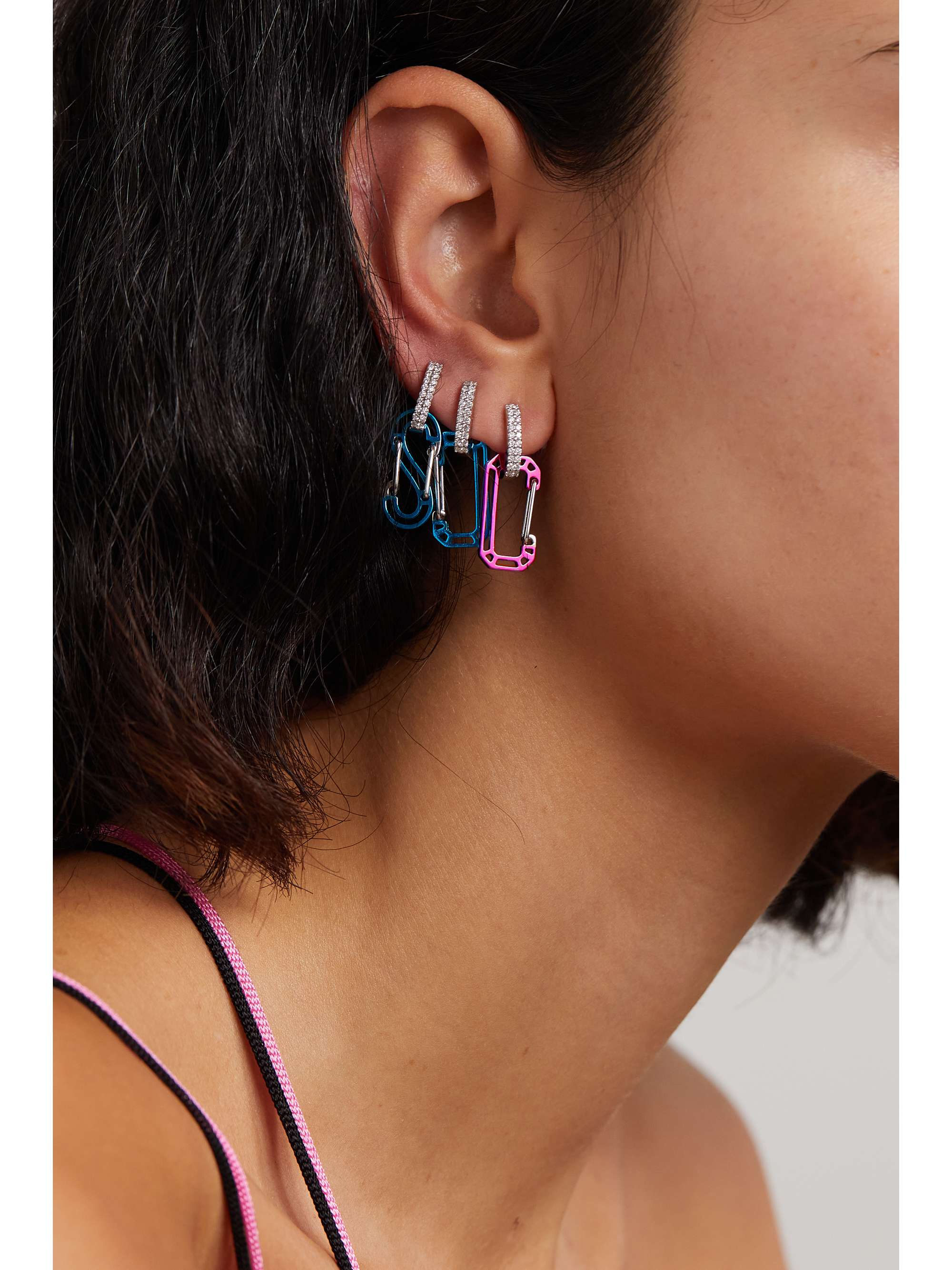 EÉRA Soul white gold diamond single earring | NET-A-PORTER