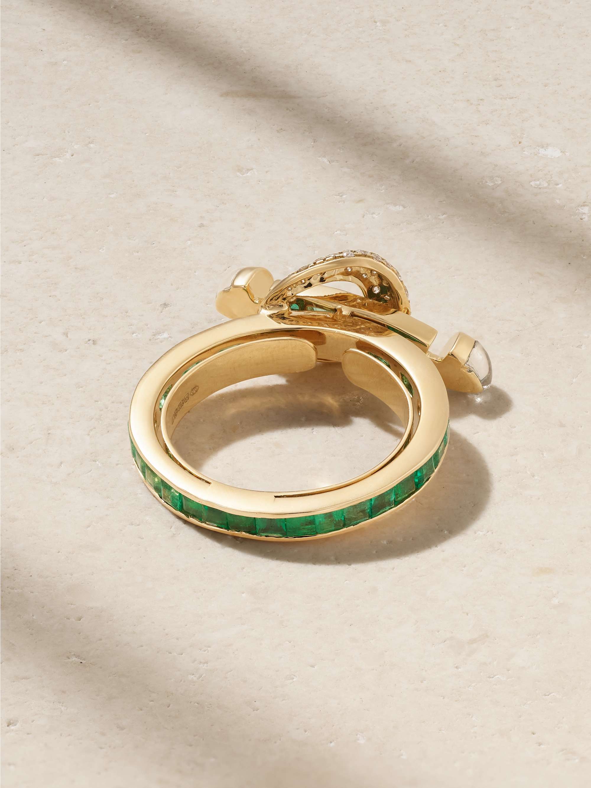 ANANYA Chakra 18-karat gold multi-stone ring | NET-A-PORTER