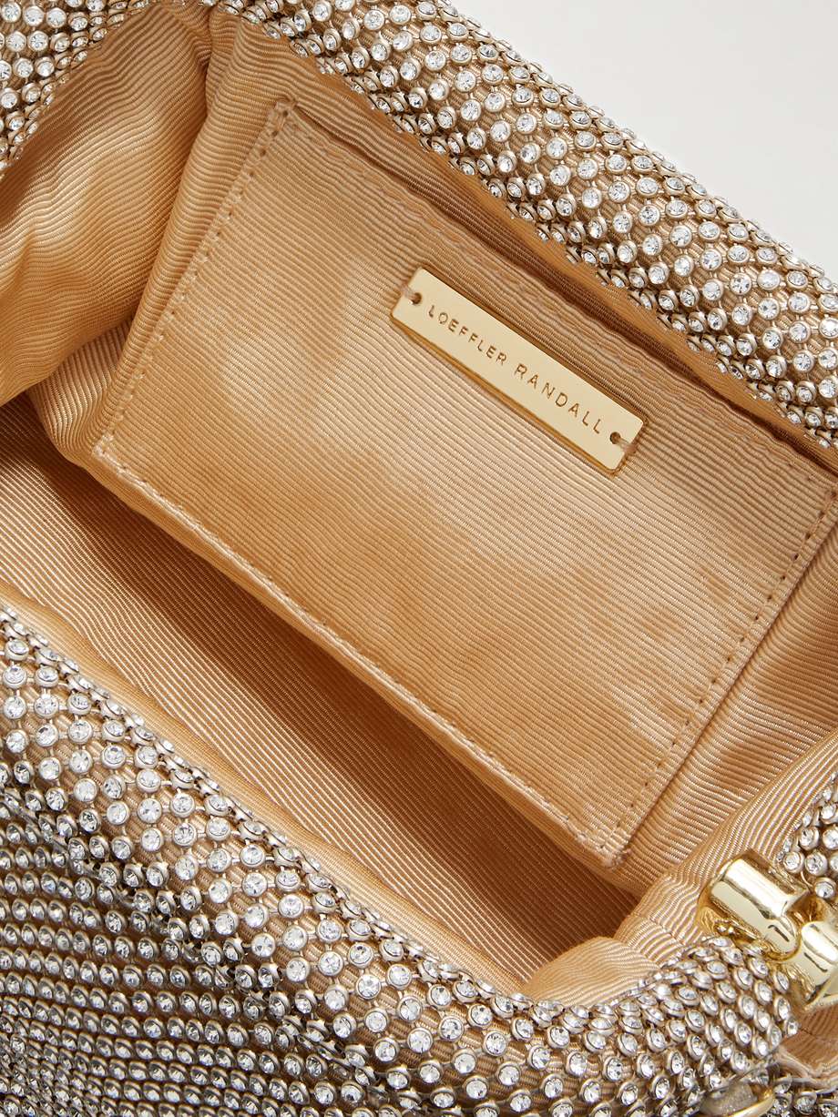 LOEFFLER RANDALL Doreen crystal-embellished faille shoulder bag | NET-A ...