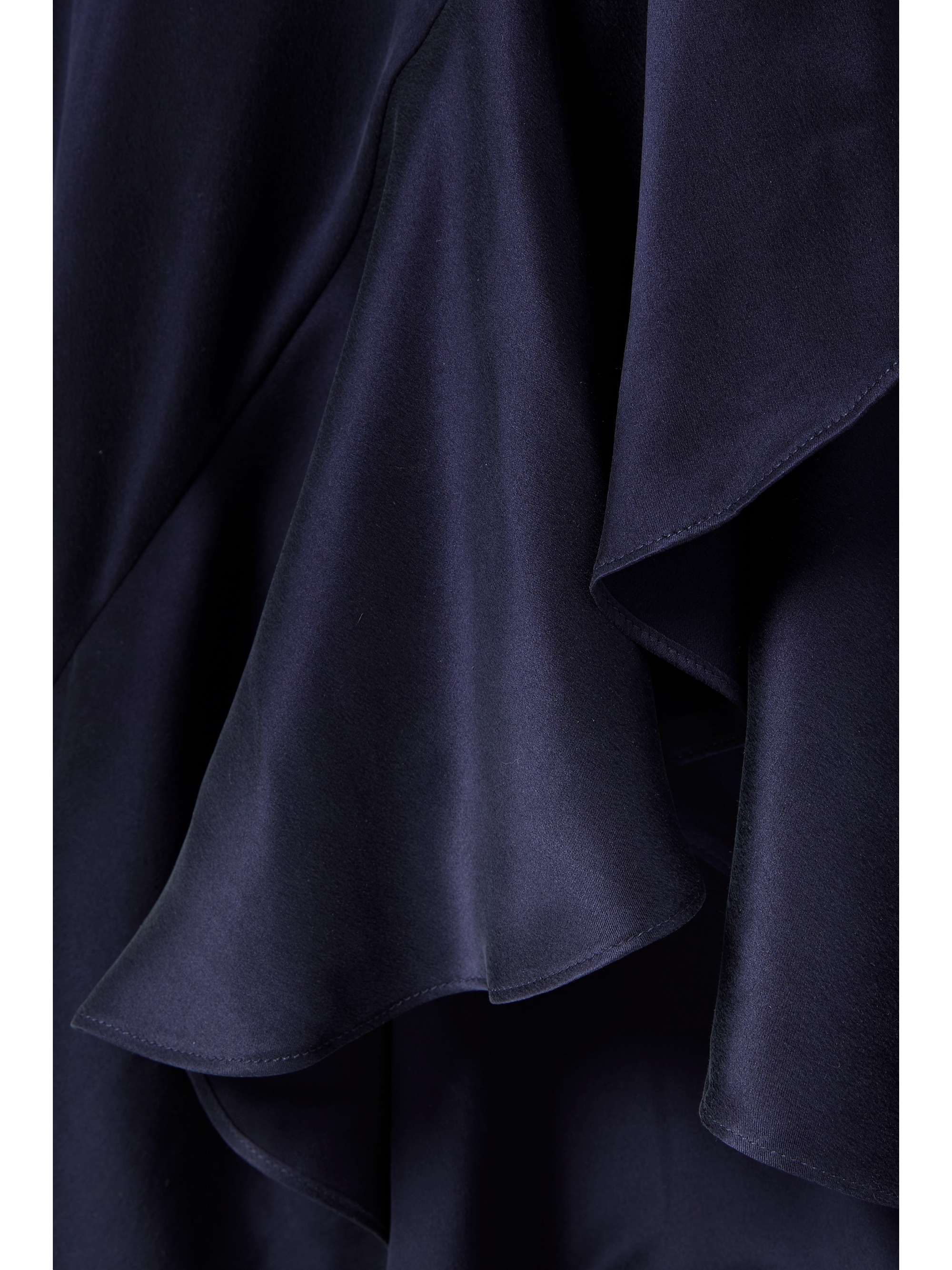 ZIMMERMANN Asymmetric ruffled silk-satin midi wrap dress | NET-A-PORTER