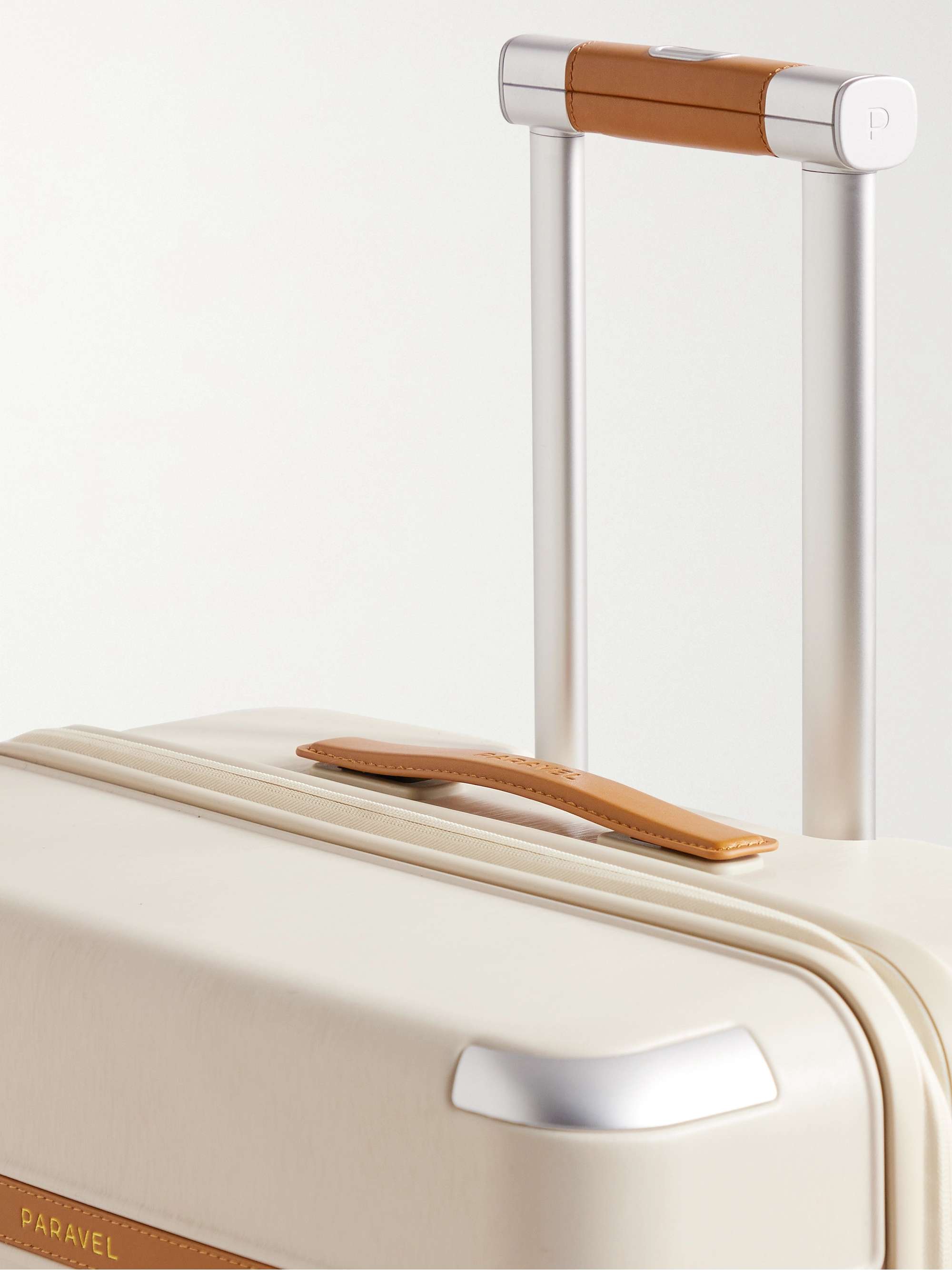 PARAVEL Aviator Grand vegan leather-trimmed recycled-hardshell suitcase ...