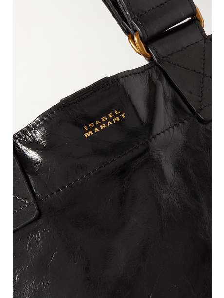ISABEL MARANT Wardy crinkled-leather tote | NET-A-PORTER