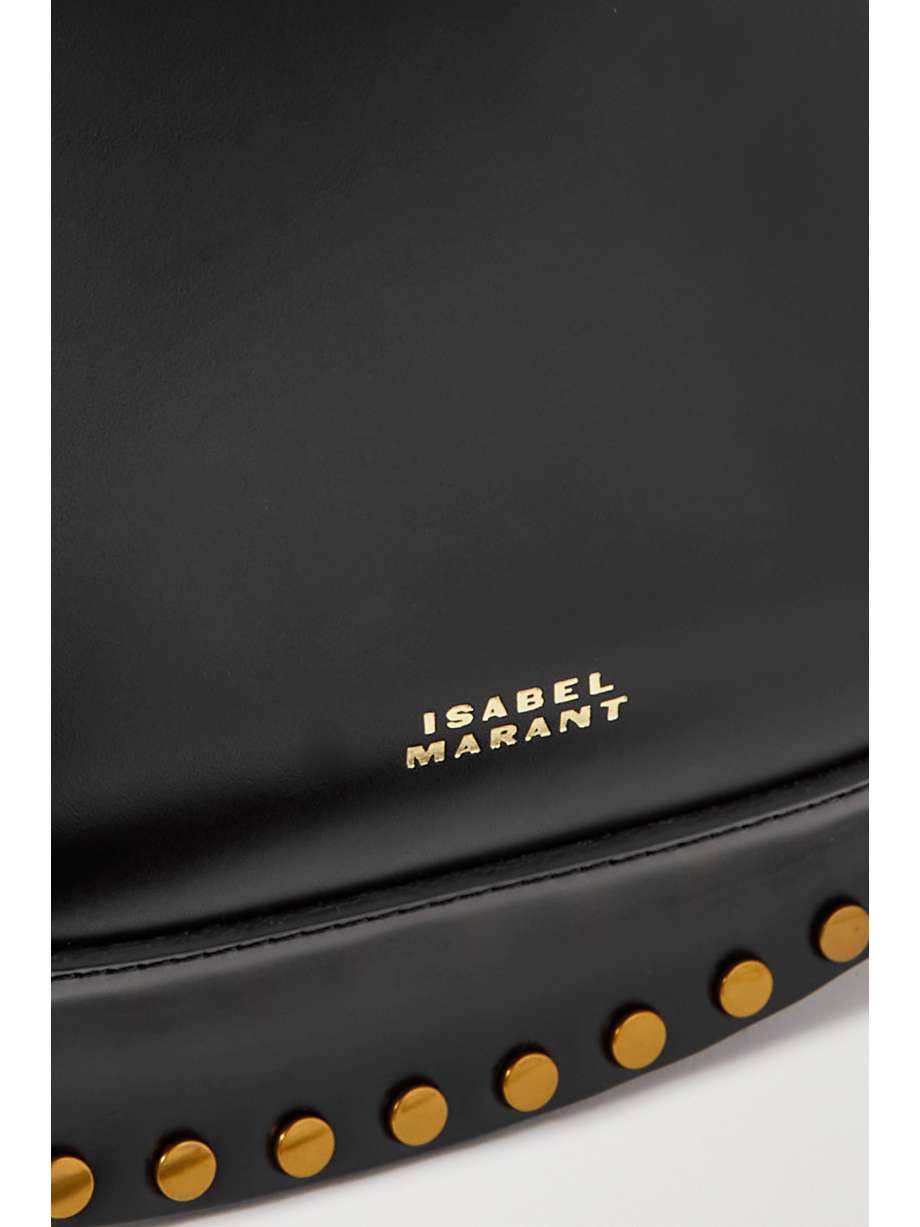 ISABEL MARANT Oskan Moon studded leather shoulder bag | NET-A-PORTER