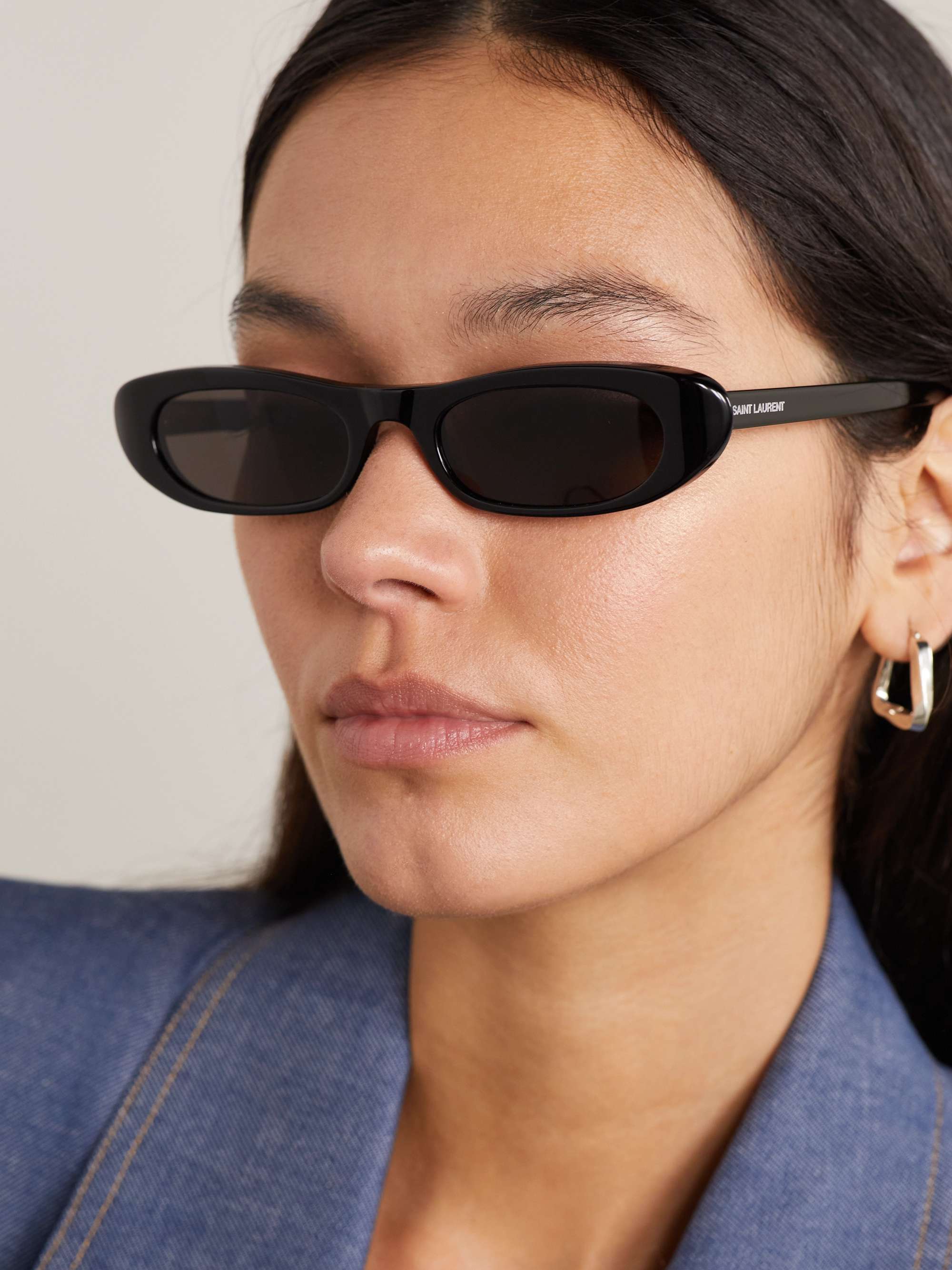 SAINT LAURENT EYEWEAR Shade Oval frame Acetate Sunglasses NET A PORTER SAINT LAURENT EYEWEAR Shade Oval frame Acetate Sunglasses NET A PORTER