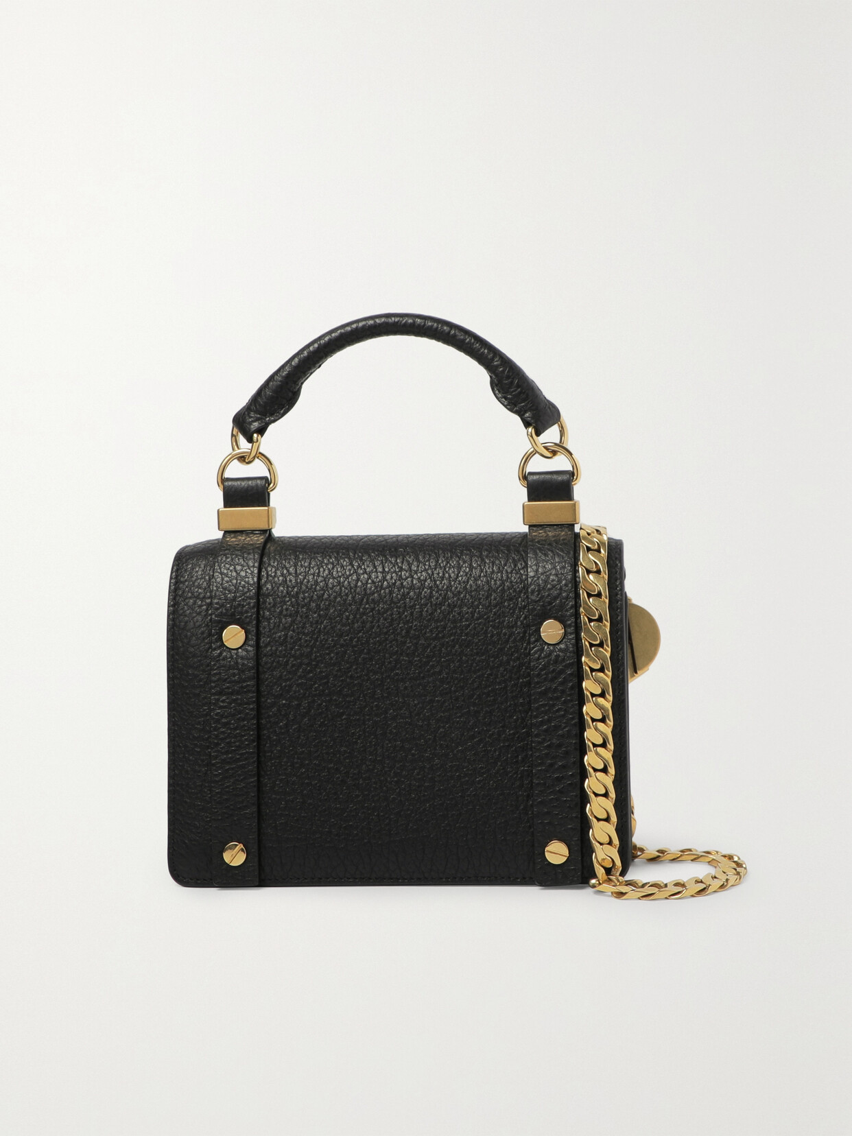 Chloé Small Studded Leather Tote In Black | ModeSens