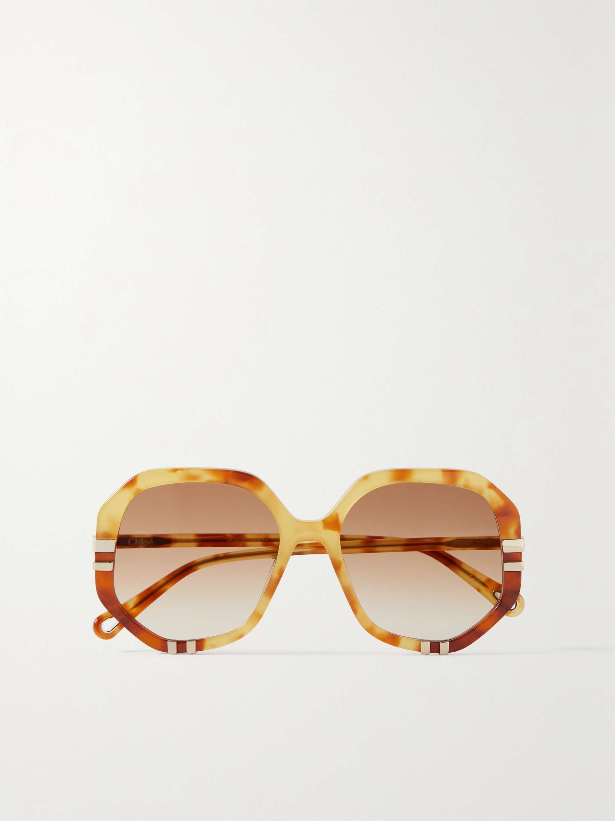 ChloÉ Eyewear Oversized Round Frame Tortoiseshell Bio Acetate
