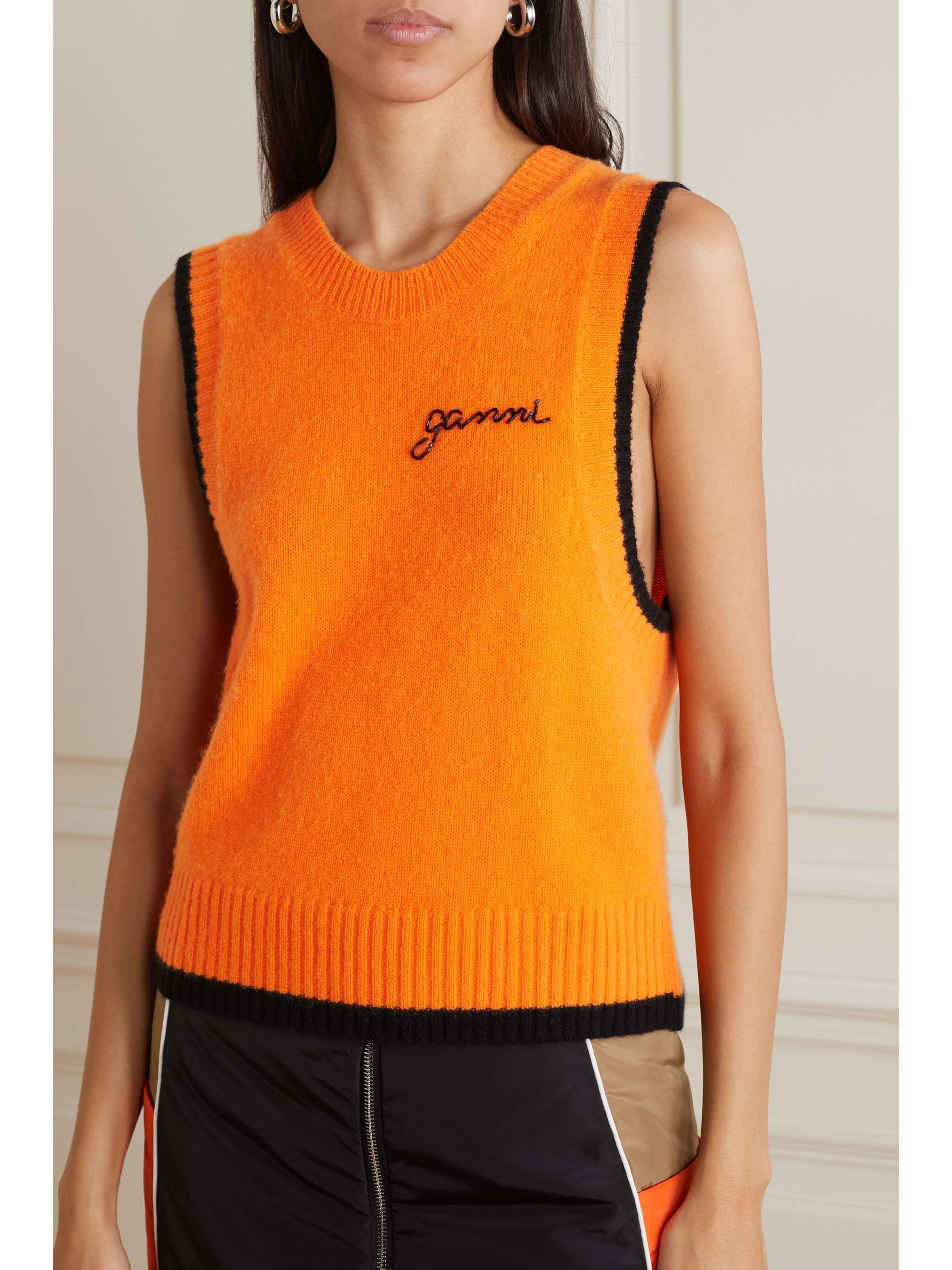 GANNI knit vest top schoolsuganda.com