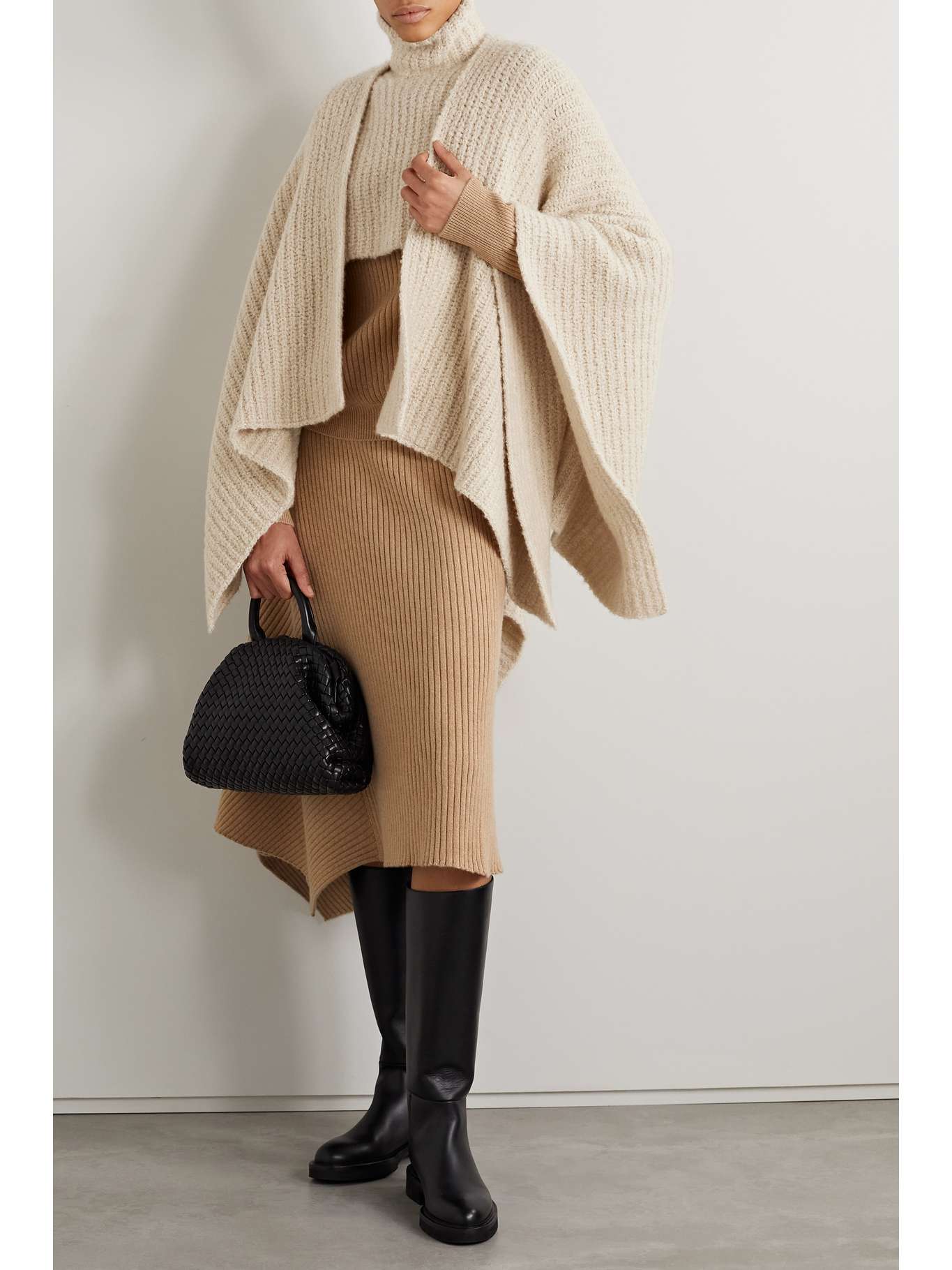 LORO PIANA Ribbed cashmere turtleneck dickey | NET-A-PORTER