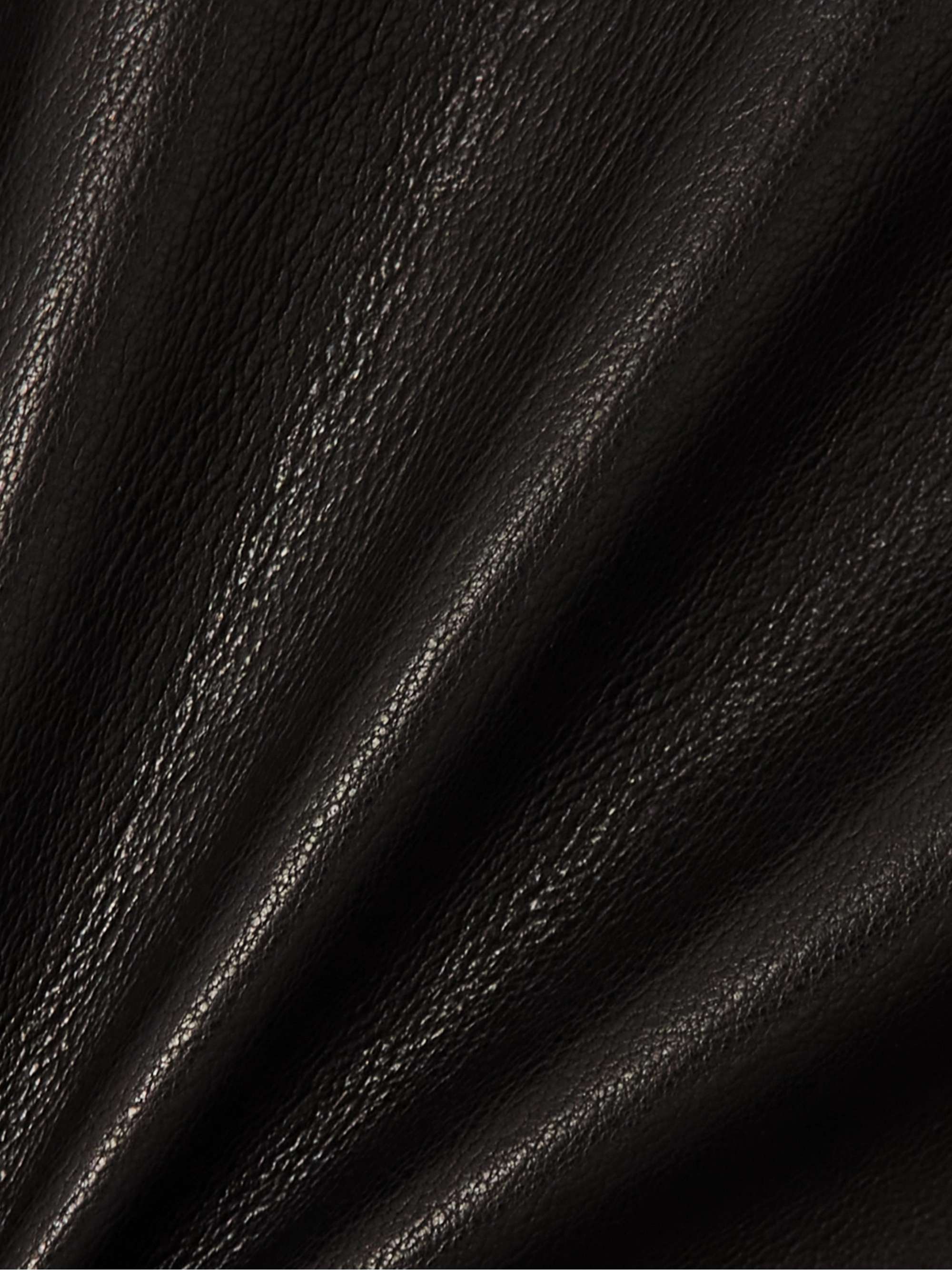 KHAITE Rizzo studded textured-leather jacket | NET-A-PORTER