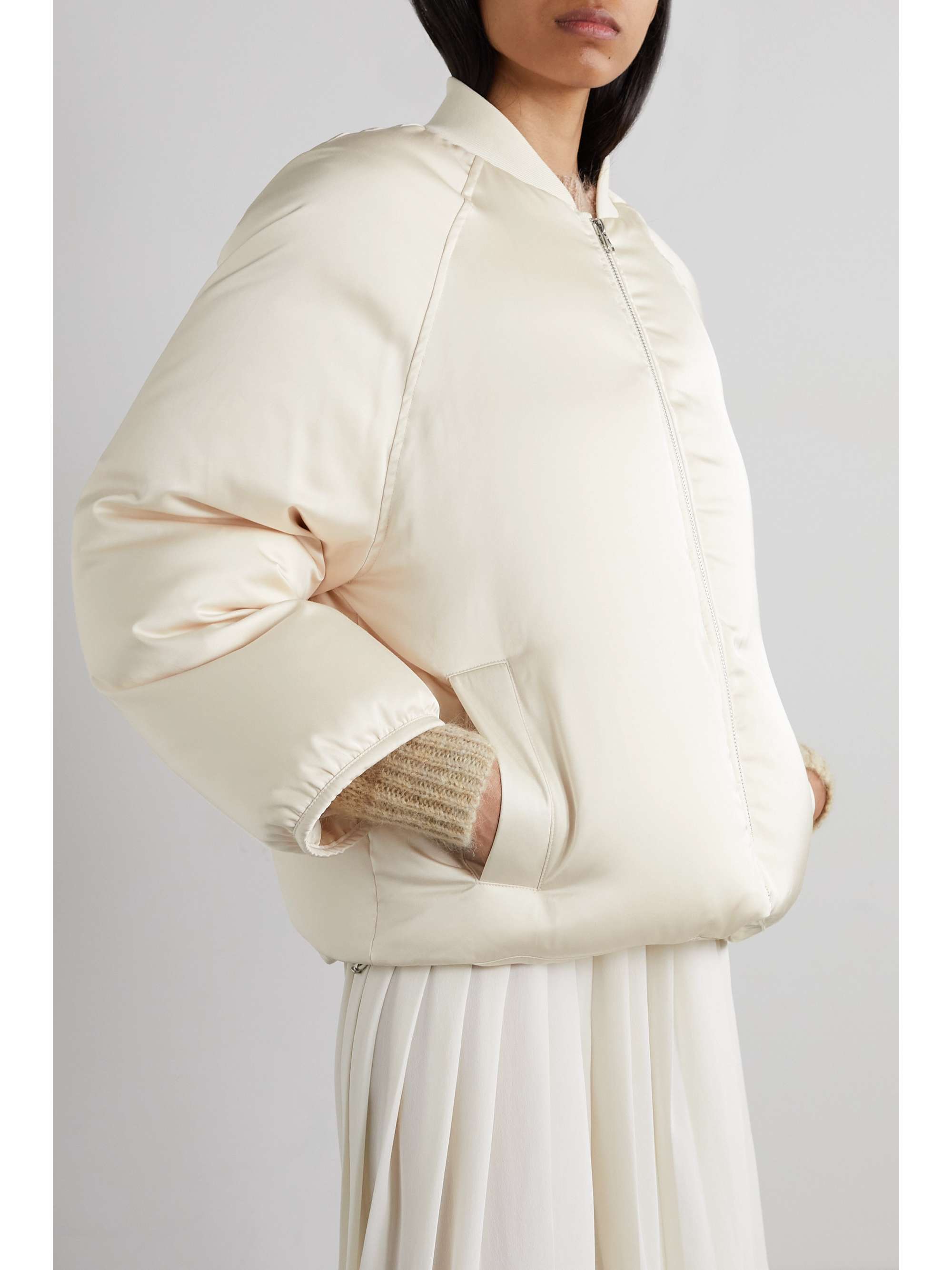 LOULOU STUDIO Dion padded shell bomber jacket | NET-A-PORTER