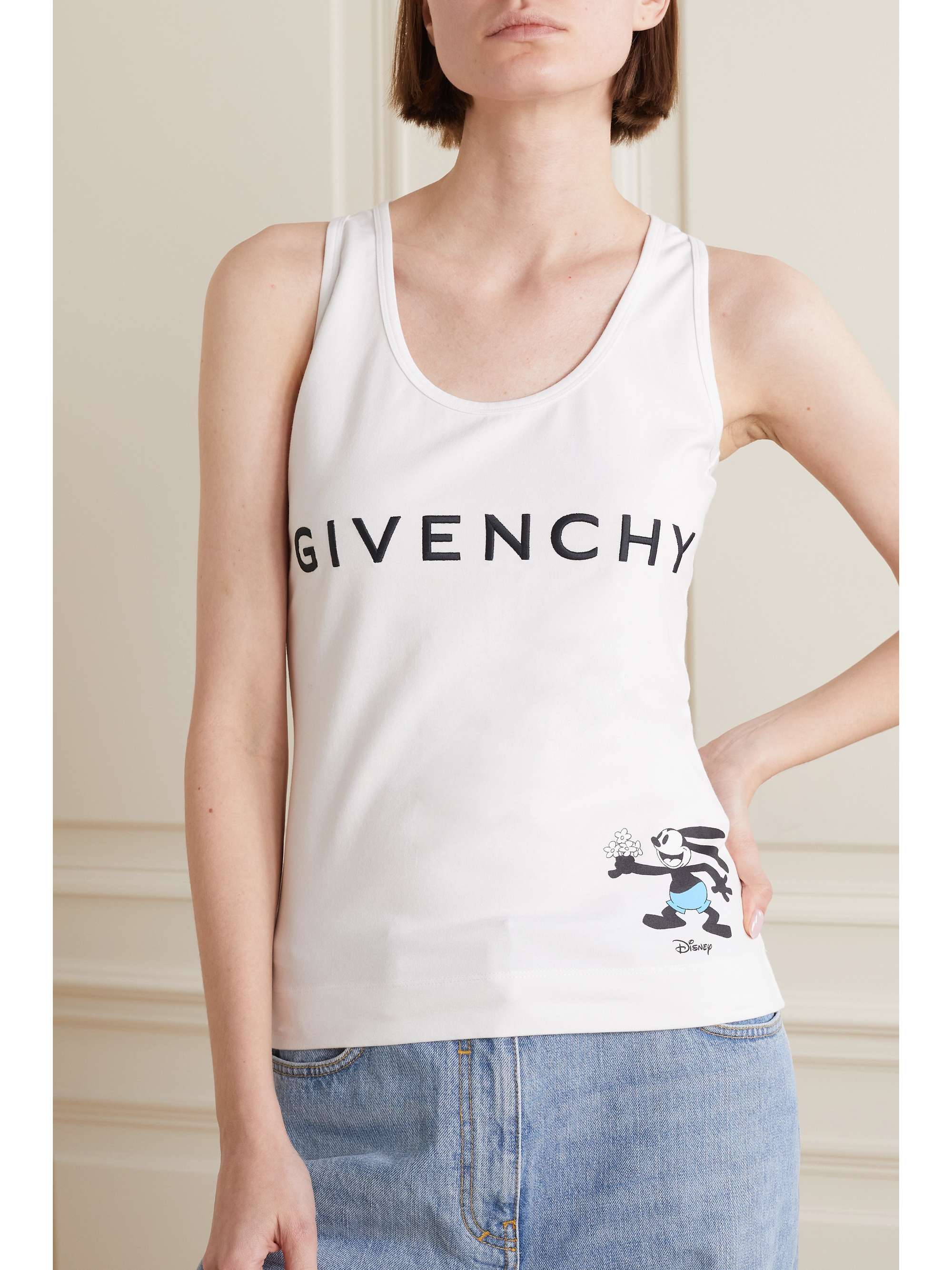 GIVENCHY + Disney printed stretch-cotton jersey tank | NET-A-PORTER