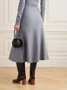 GABRIELA HEARST Freddie wool, cashmere and silk-blend midi skirt | NET ...
