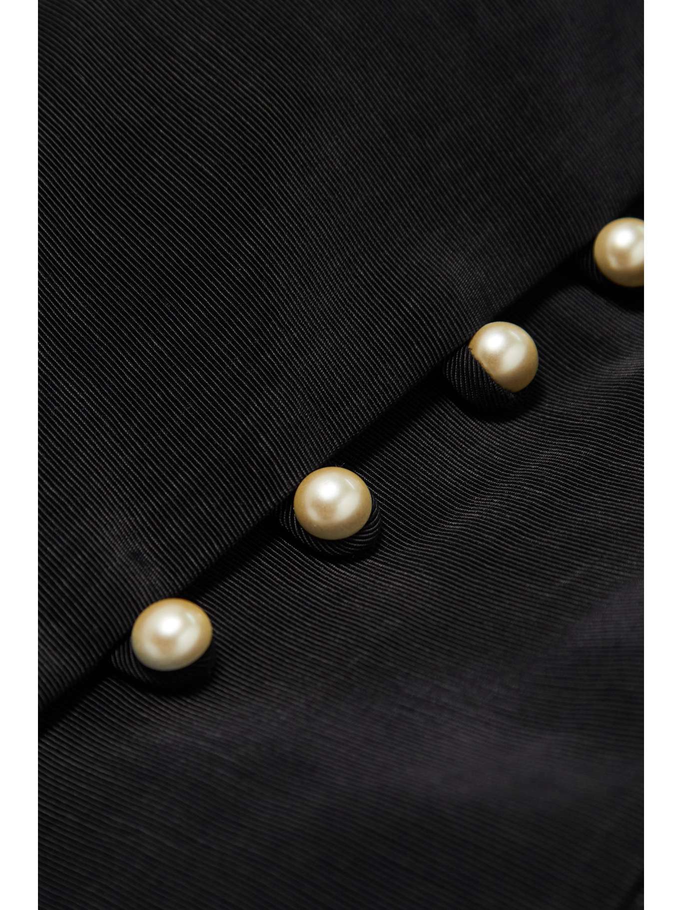 BATSHEVA Song faux pearl-embellished faille blouse | NET-A-PORTER