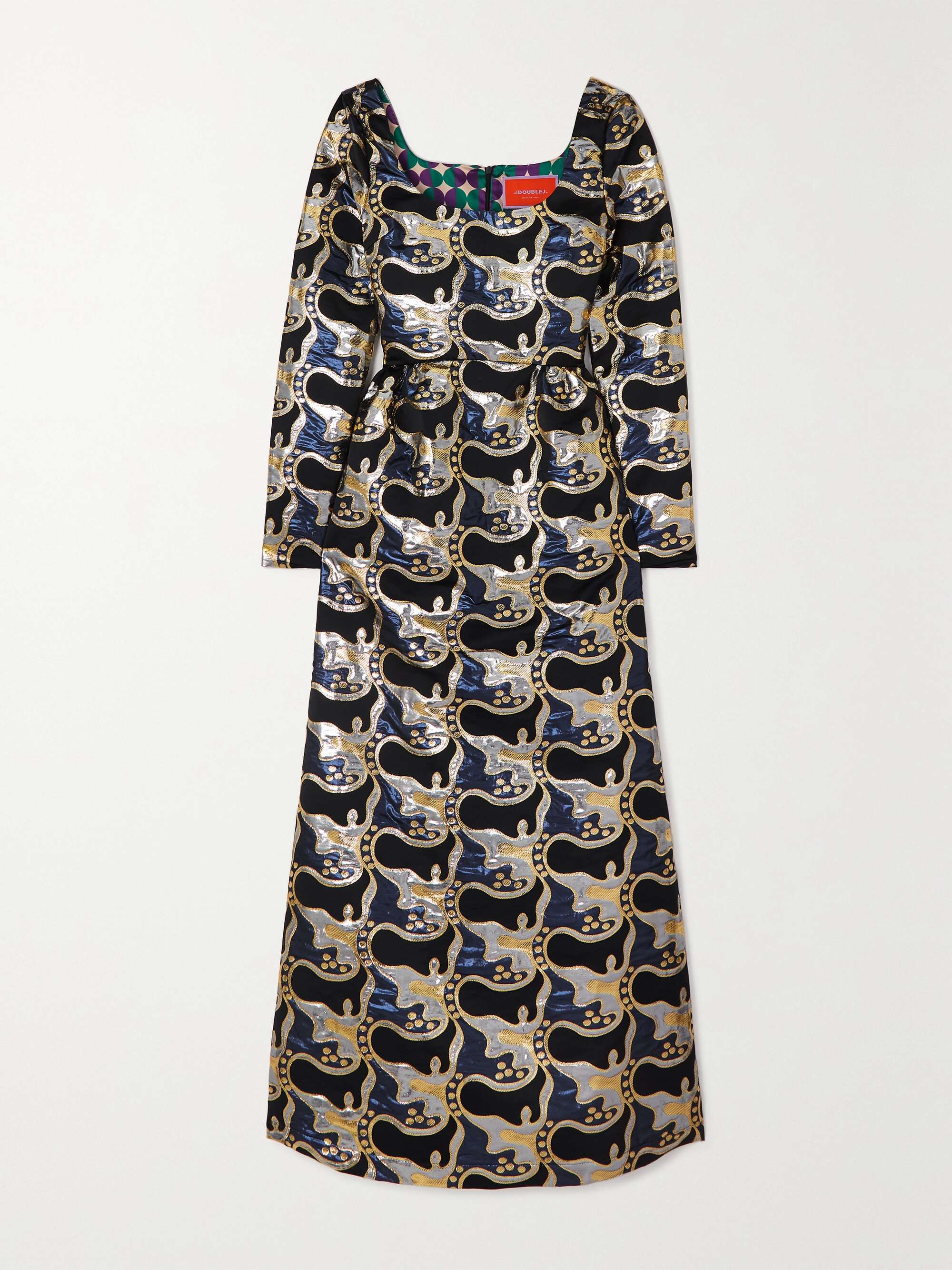 LA DOUBLEJ Cheer metallic brocade maxi dress | NET-A-PORTER