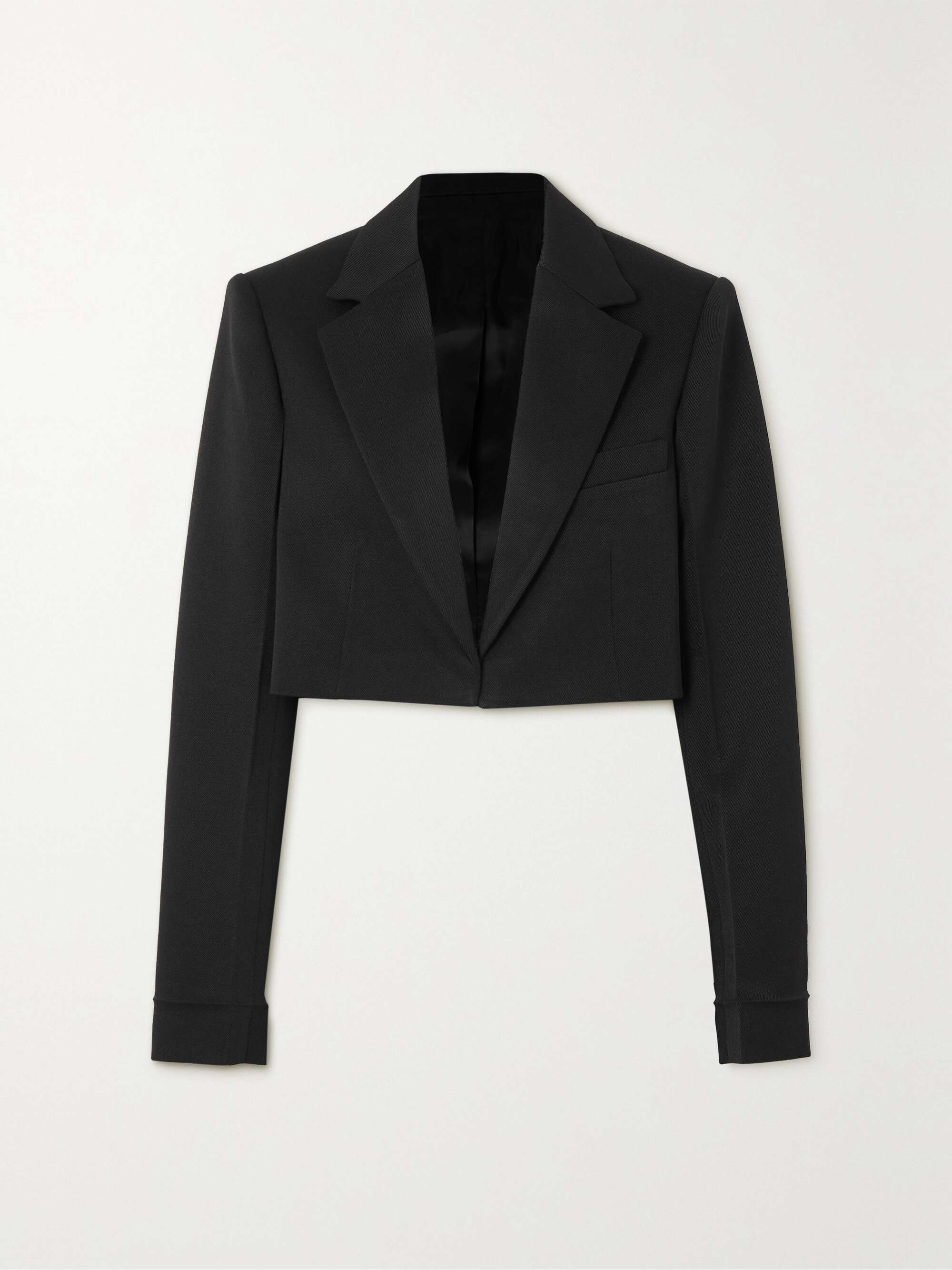 Black Cropped Blazer For Women