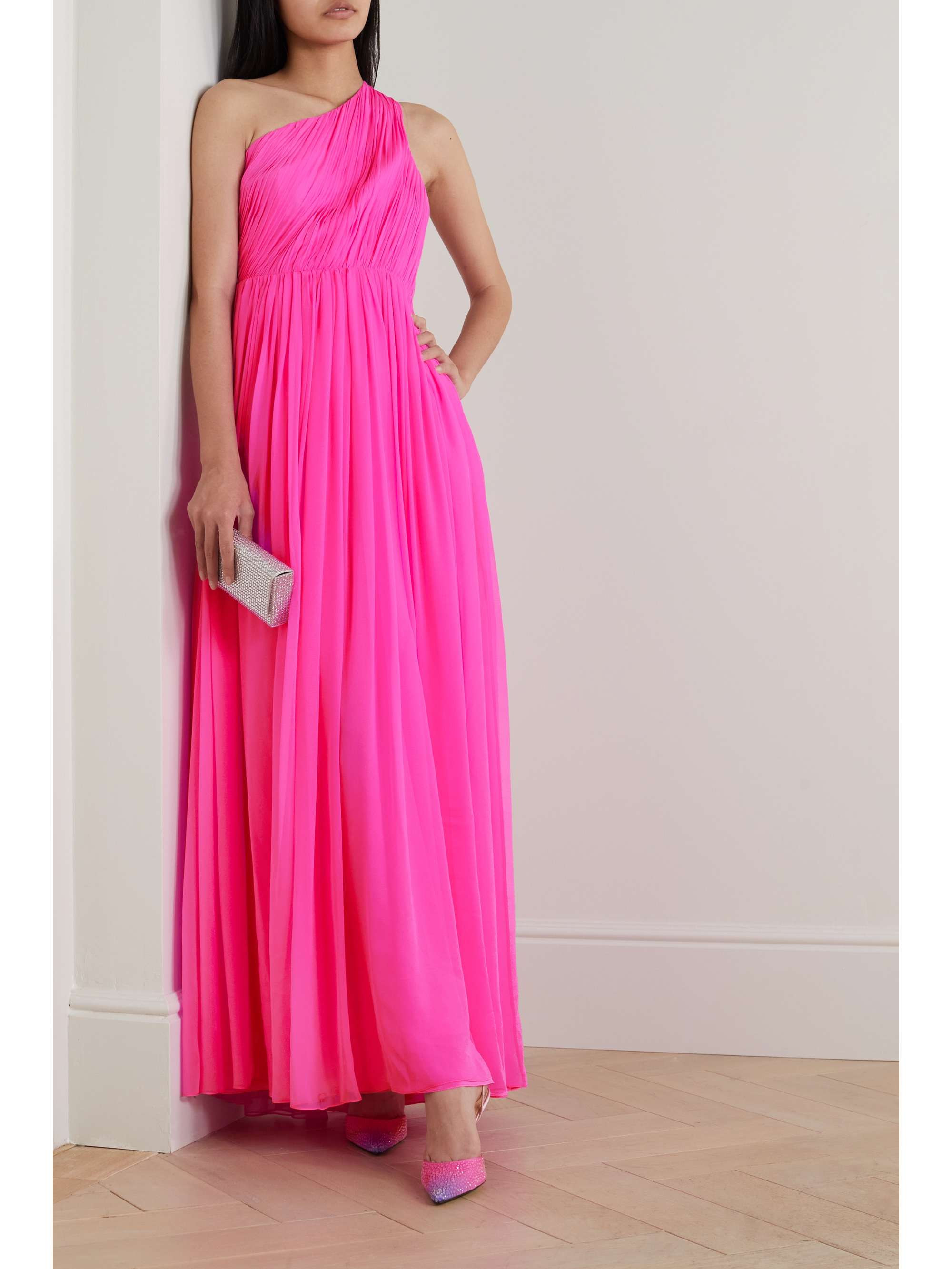 Silk Chiffon Maxi Dress