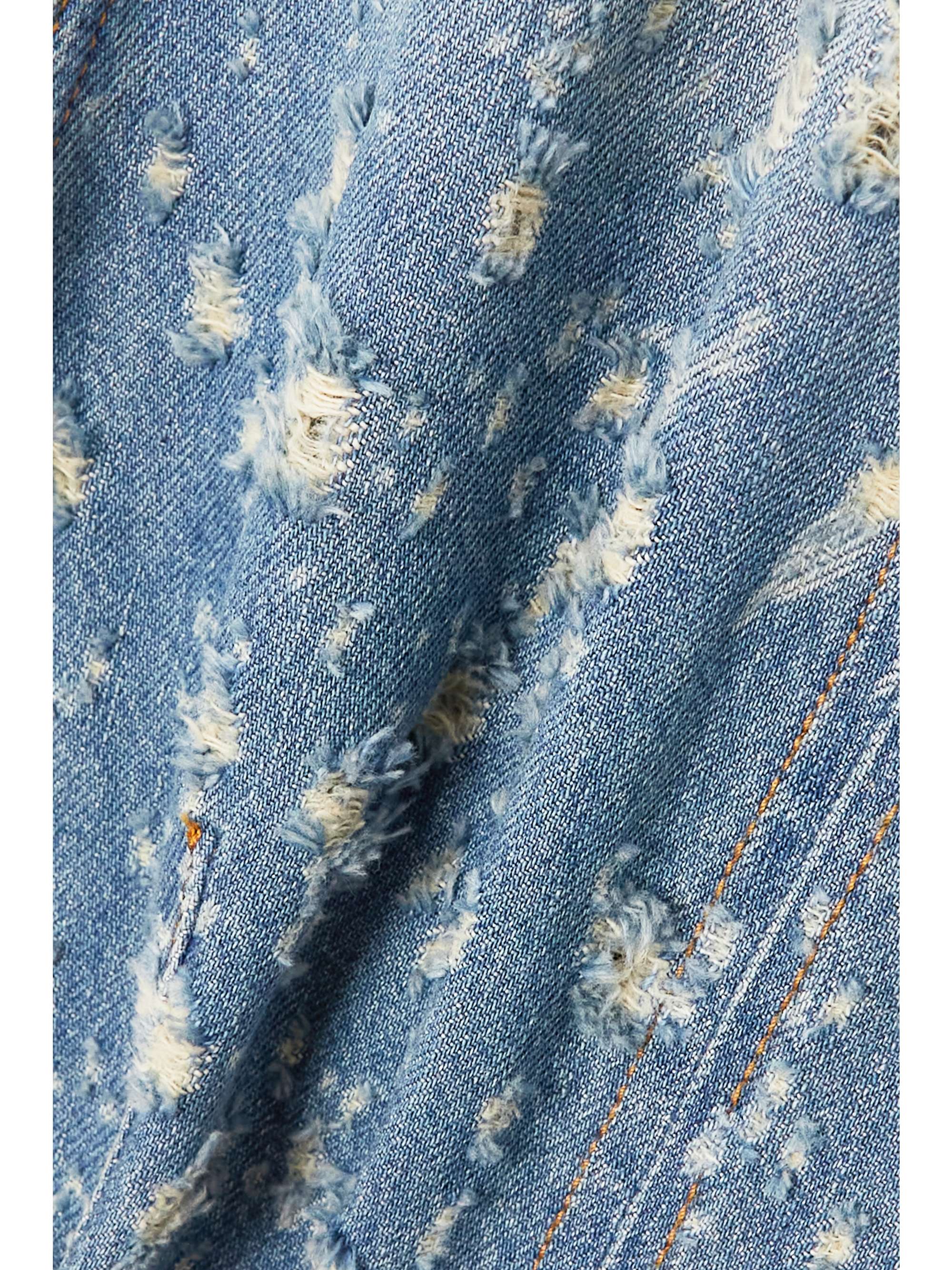 Distressed Denim Fabric
