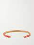 Red Streamer 14-karat gold and enamel cuff | ALISON LOU | NET-A-PORTER