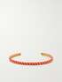 Red Streamer 14-karat gold and enamel cuff | ALISON LOU | NET-A-PORTER