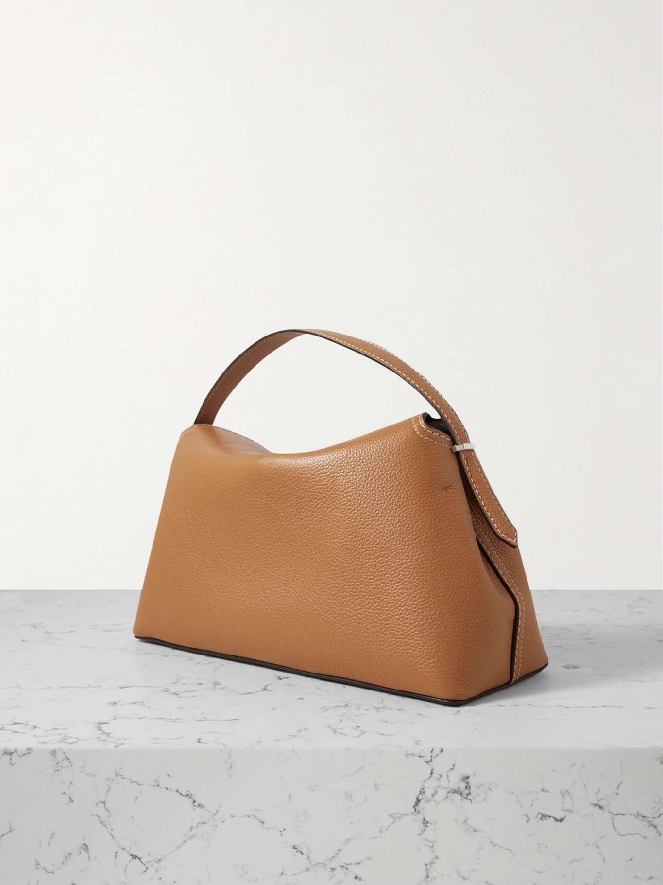 TOTEME T-Lock textured-leather shoulder bag | NET-A-PORTER