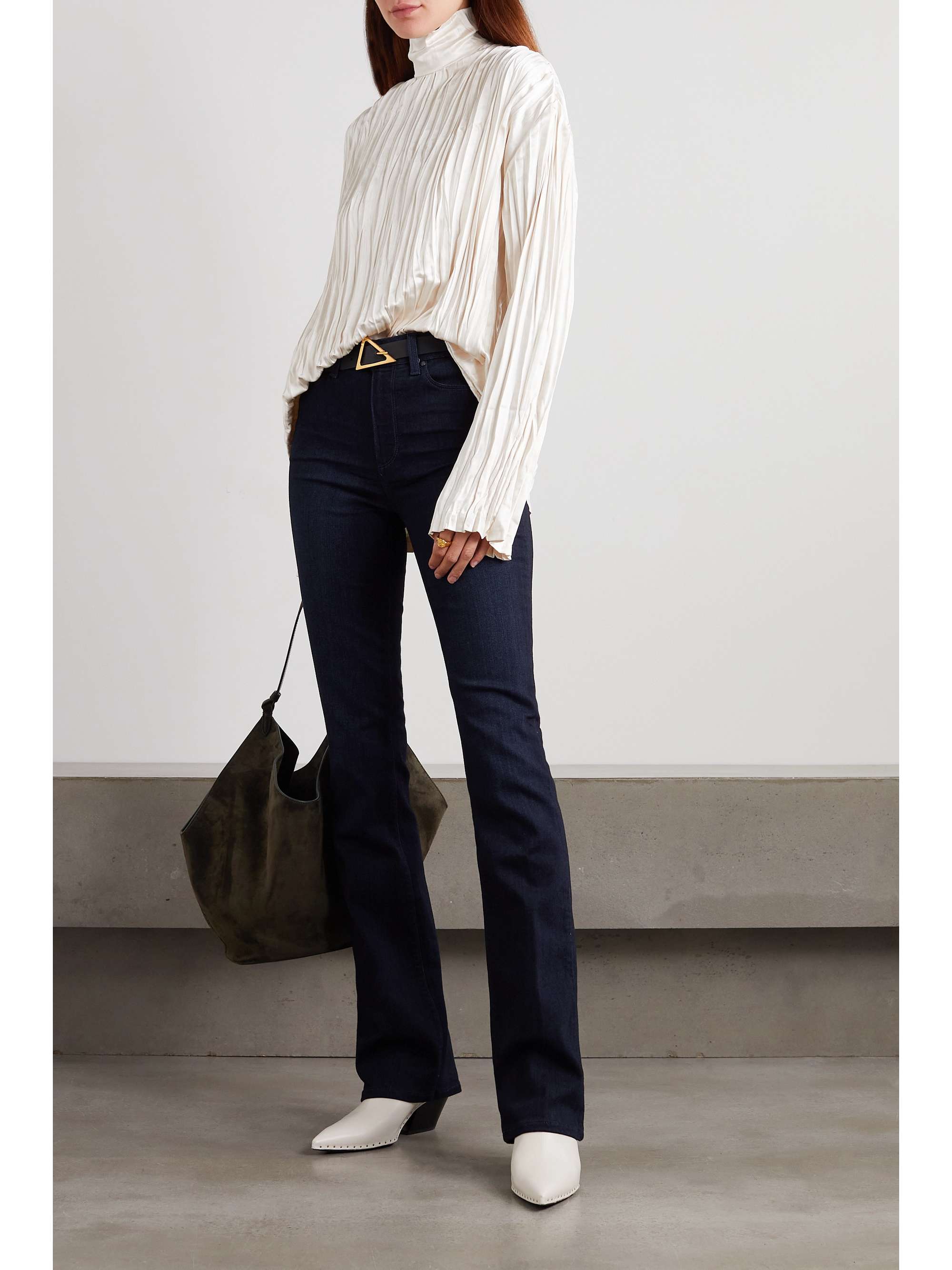 PAIGE Manhattan high-rise bootcut jeans | NET-A-PORTER PAIGE Manhattan high-rise bootcut jeans | NET-A-PORTER