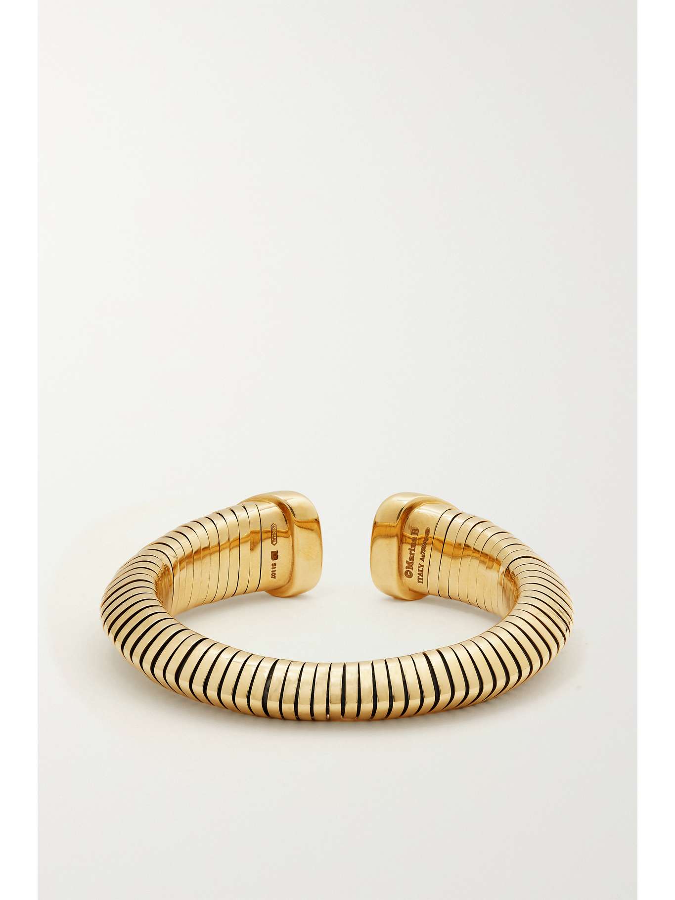 MARINA B Trisola Trumpet 18-karat gold diamond cuff | NET-A-PORTER
