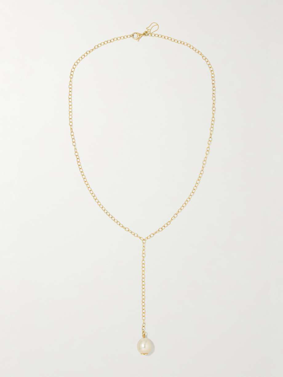 PIPPA SMALL 18-karat gold pearl necklace | NET-A-PORTER