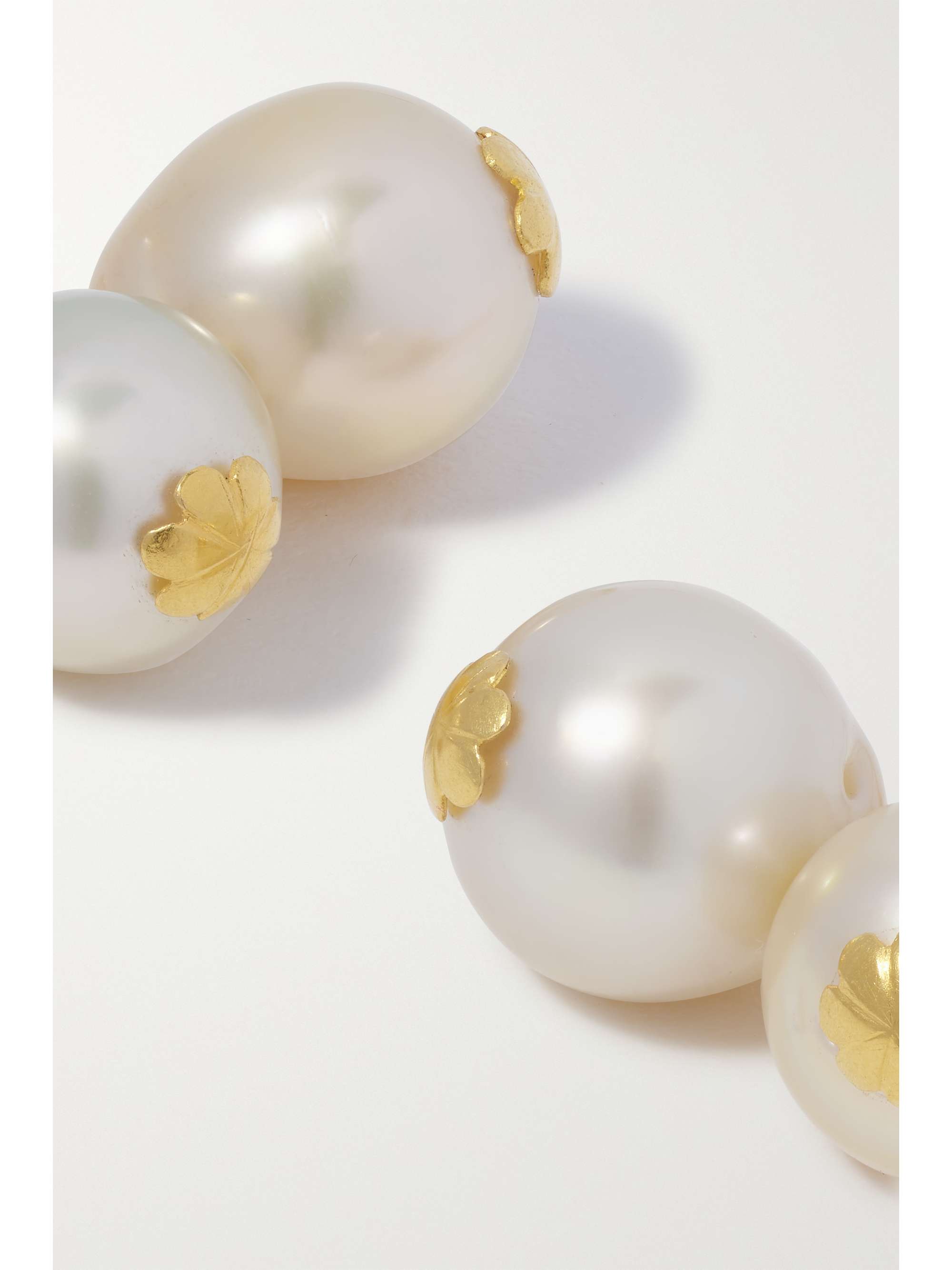 PIPPA SMALL 18-karat gold pearl earrings | NET-A-PORTER