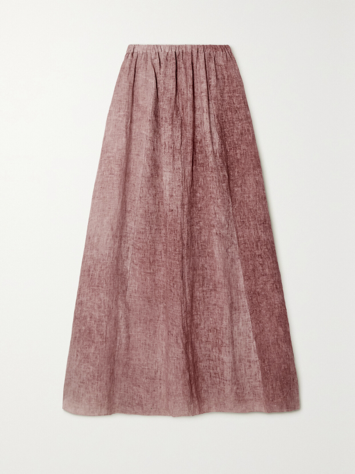 Cortana - Azama Linen Maxi Skirt - Pink | SheFinds