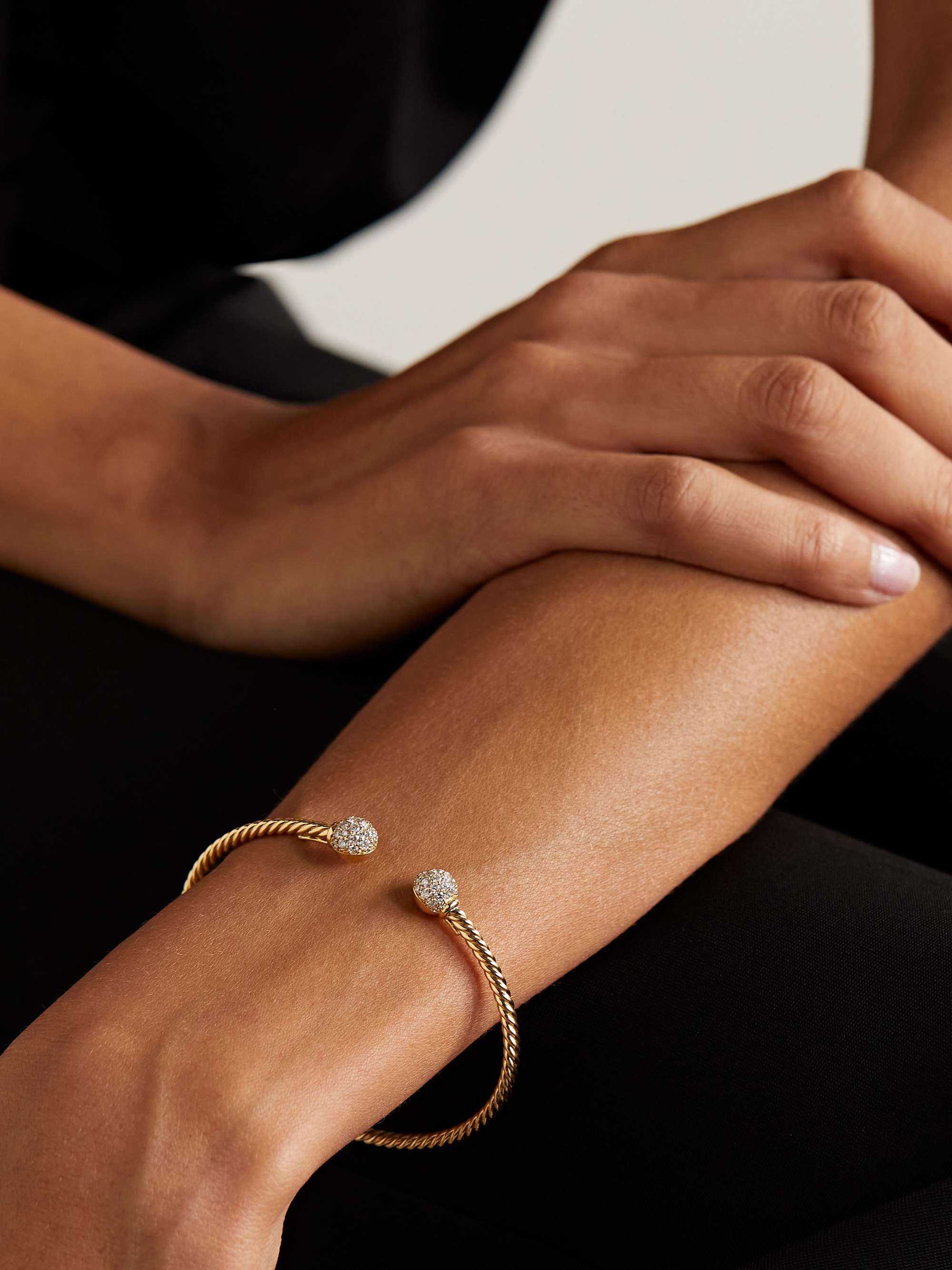 DAVID YURMAN Solari 18-karat gold diamond cuff | NET-A-PORTER