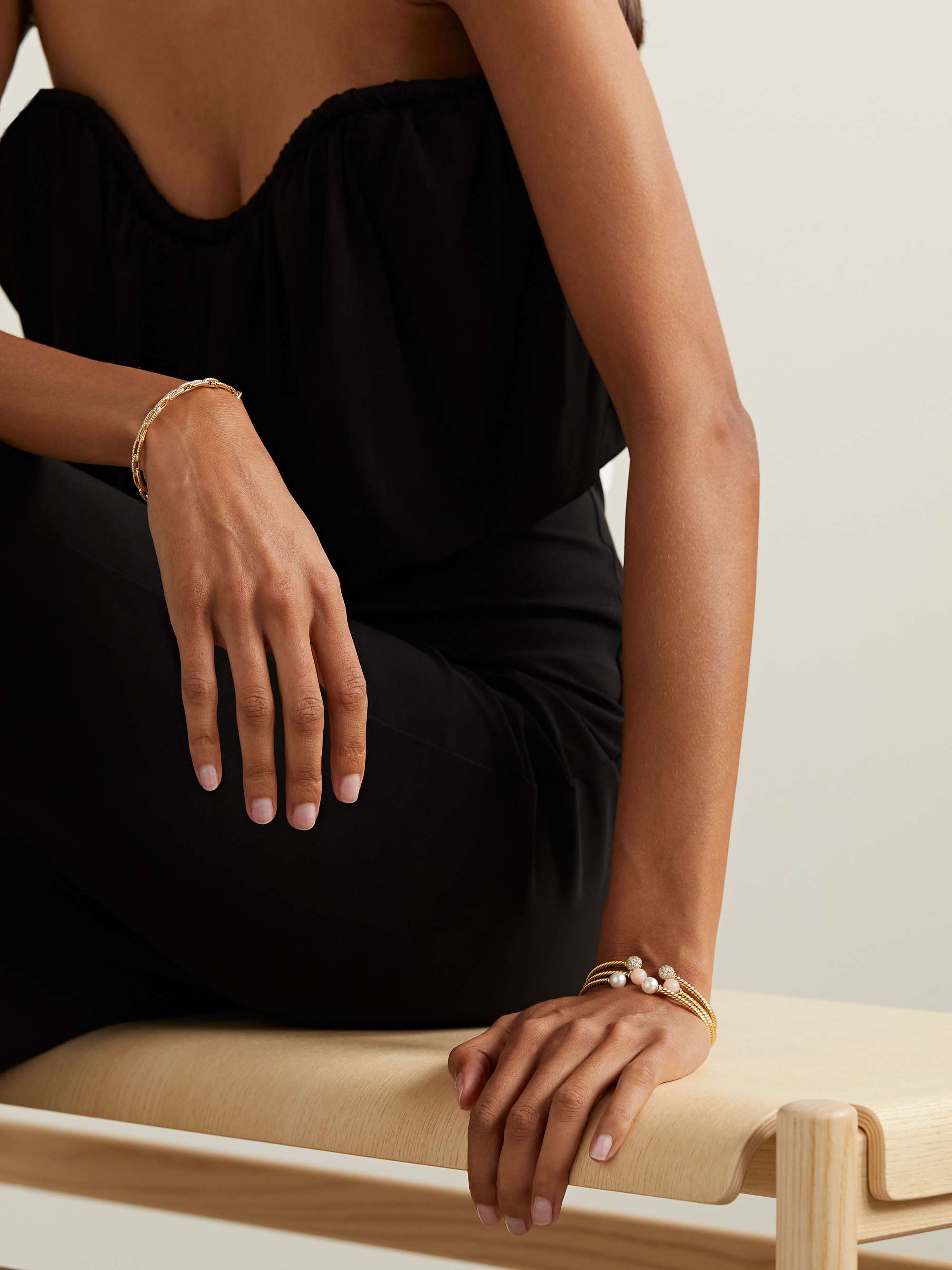 DAVID YURMAN Solari 18-karat gold diamond cuff | NET-A-PORTER