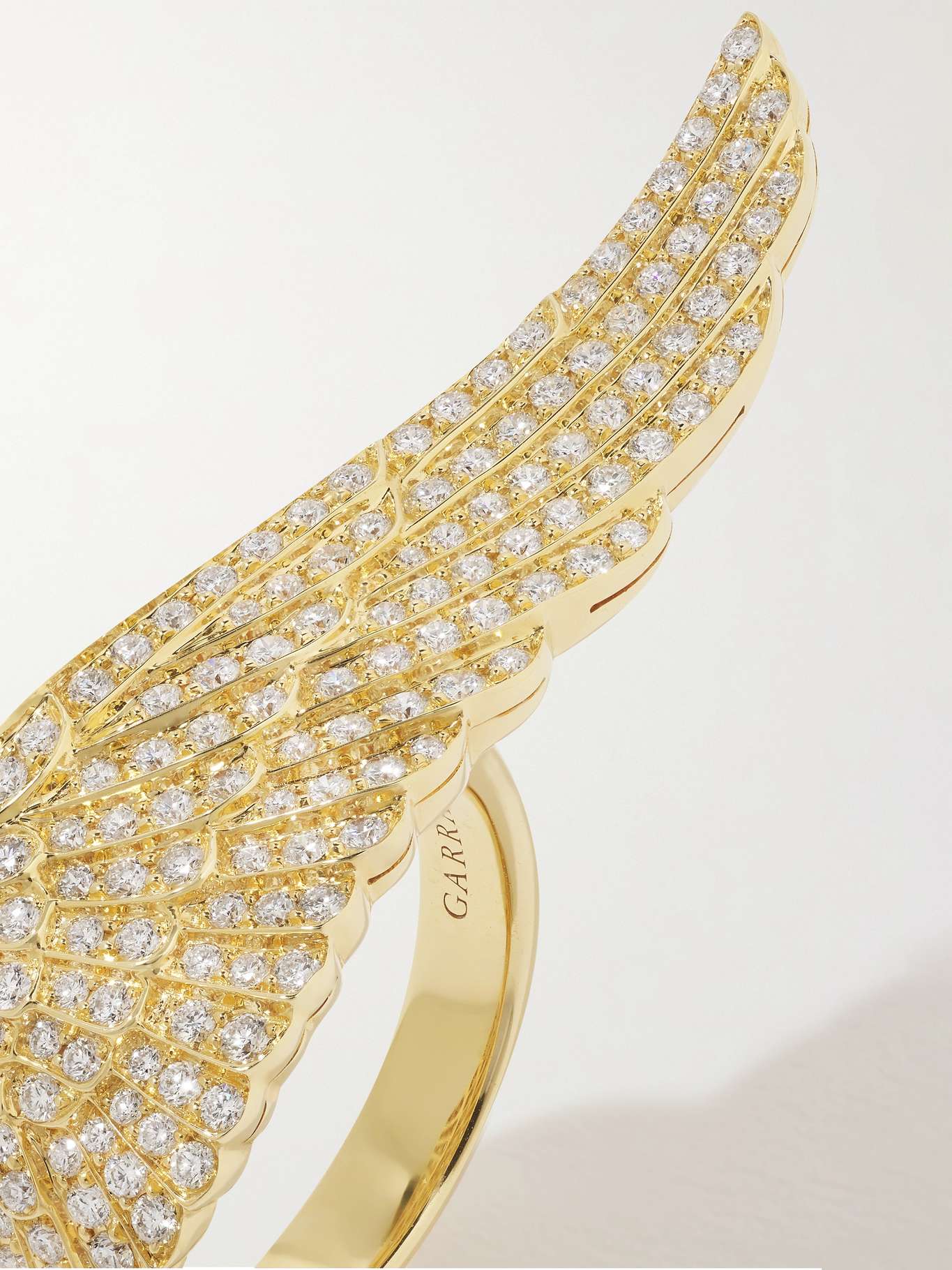 GARRARD Wings Classic 18-karat gold diamond ring | NET-A-PORTER