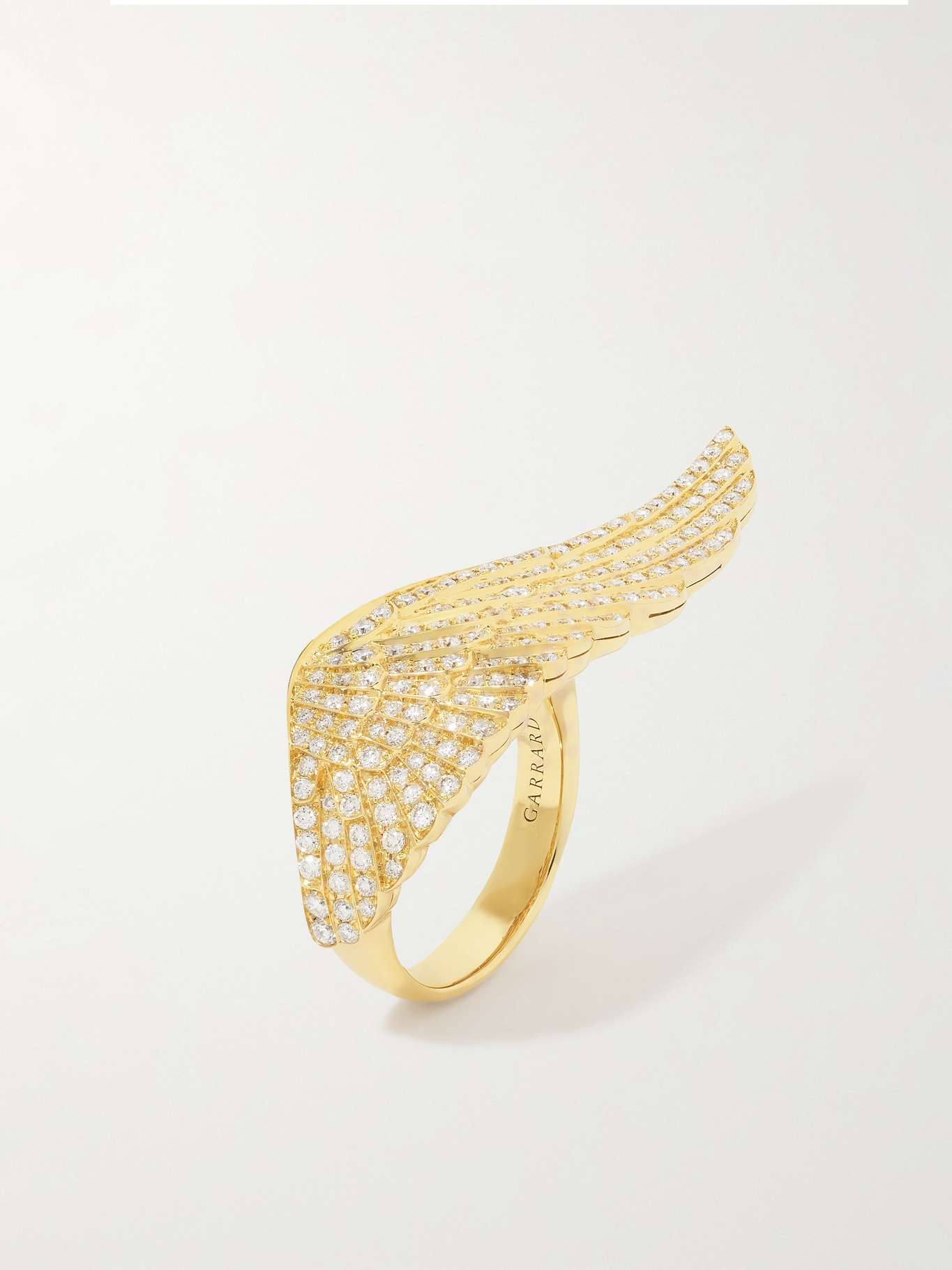 GARRARD Wings Classic 18-karat gold diamond ring | NET-A-PORTER