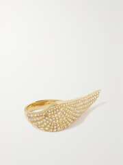 GARRARD Wings Classic 18-karat gold diamond ring | NET-A-PORTER