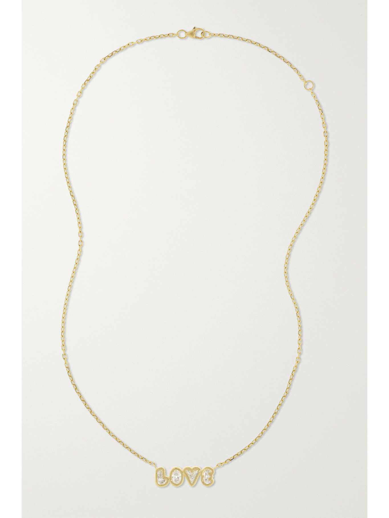 GEMELLA Love Bubble Bezel 18-karat gold diamond necklace | NET-A-PORTER