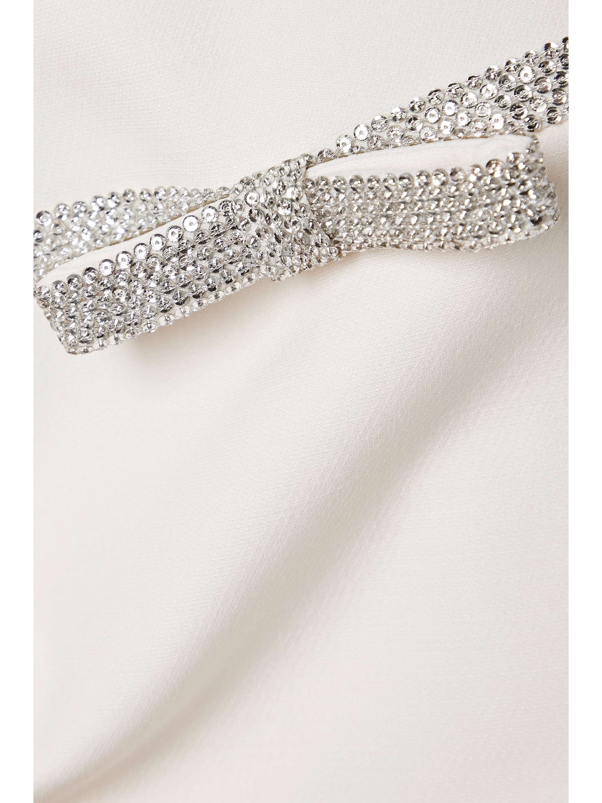 Valentino Garavani Crystal Embellished Wool And Silk Blend Crepe Mini