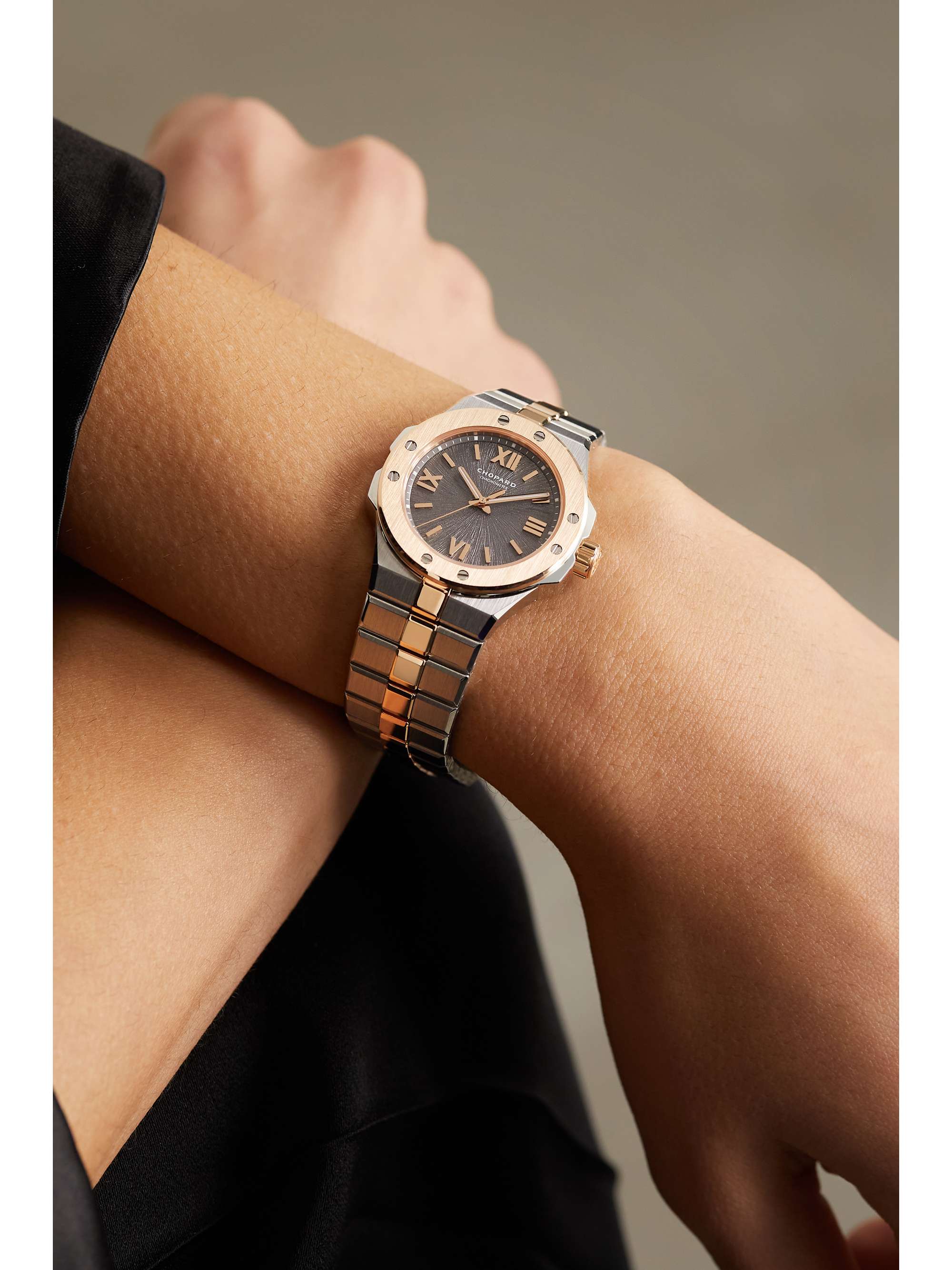 Montre en or rose 18 carats (750/1000) et acier inoxydable Alpine Eagle ...