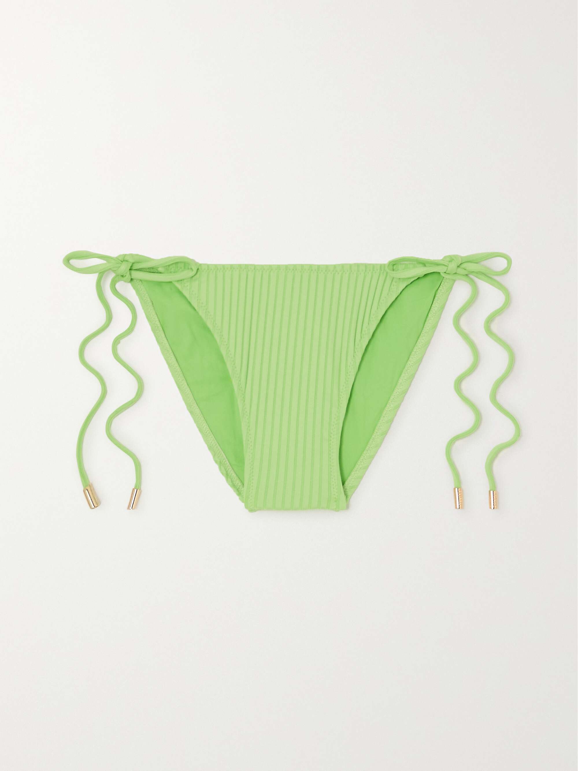 Green Miami Ribbed Bikini Briefs Melissa Odabash Net A Porter