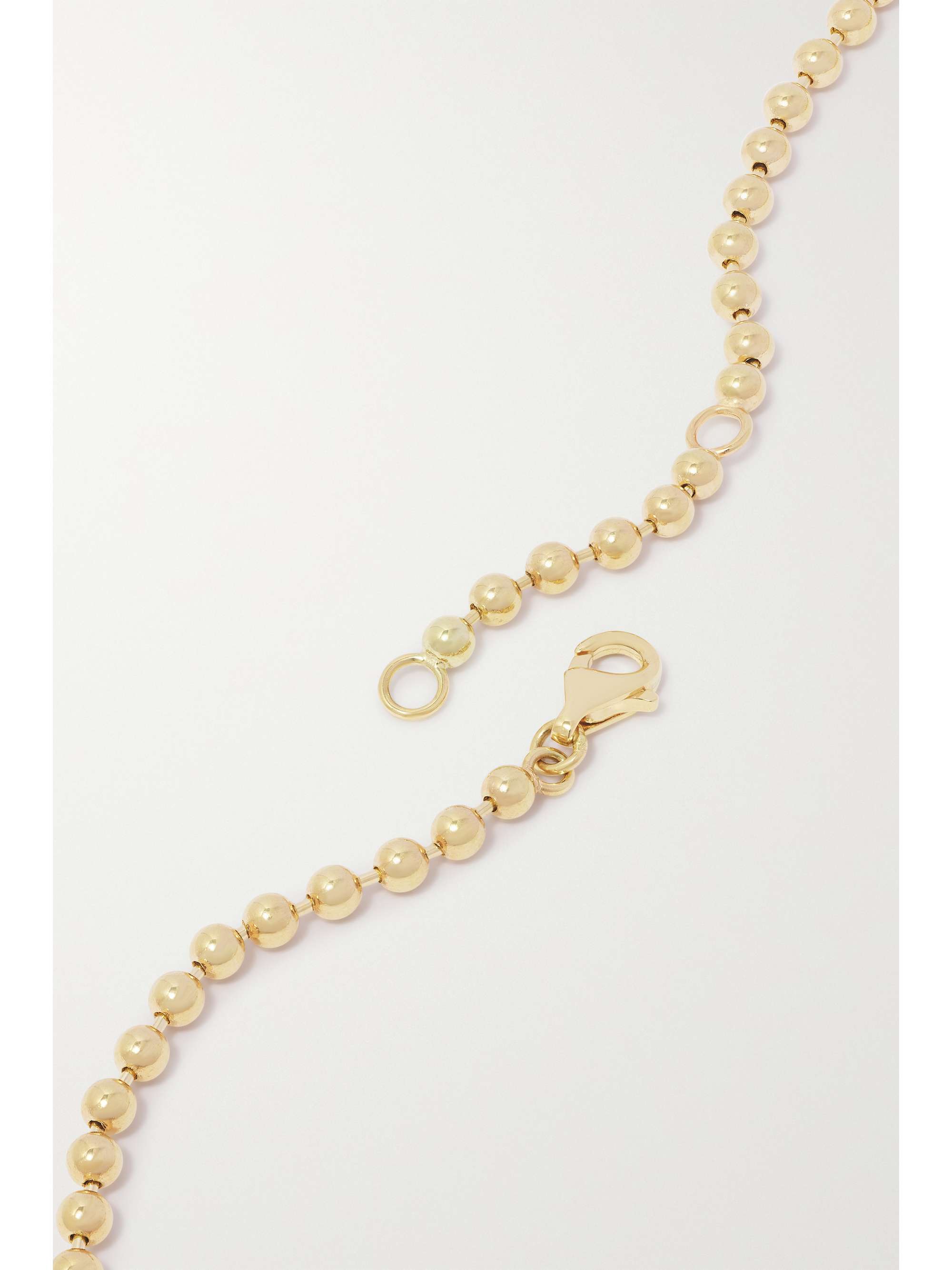 GEMELLA Double Bubble Bezel 18-karat gold tourmaline necklace | NET-A ...