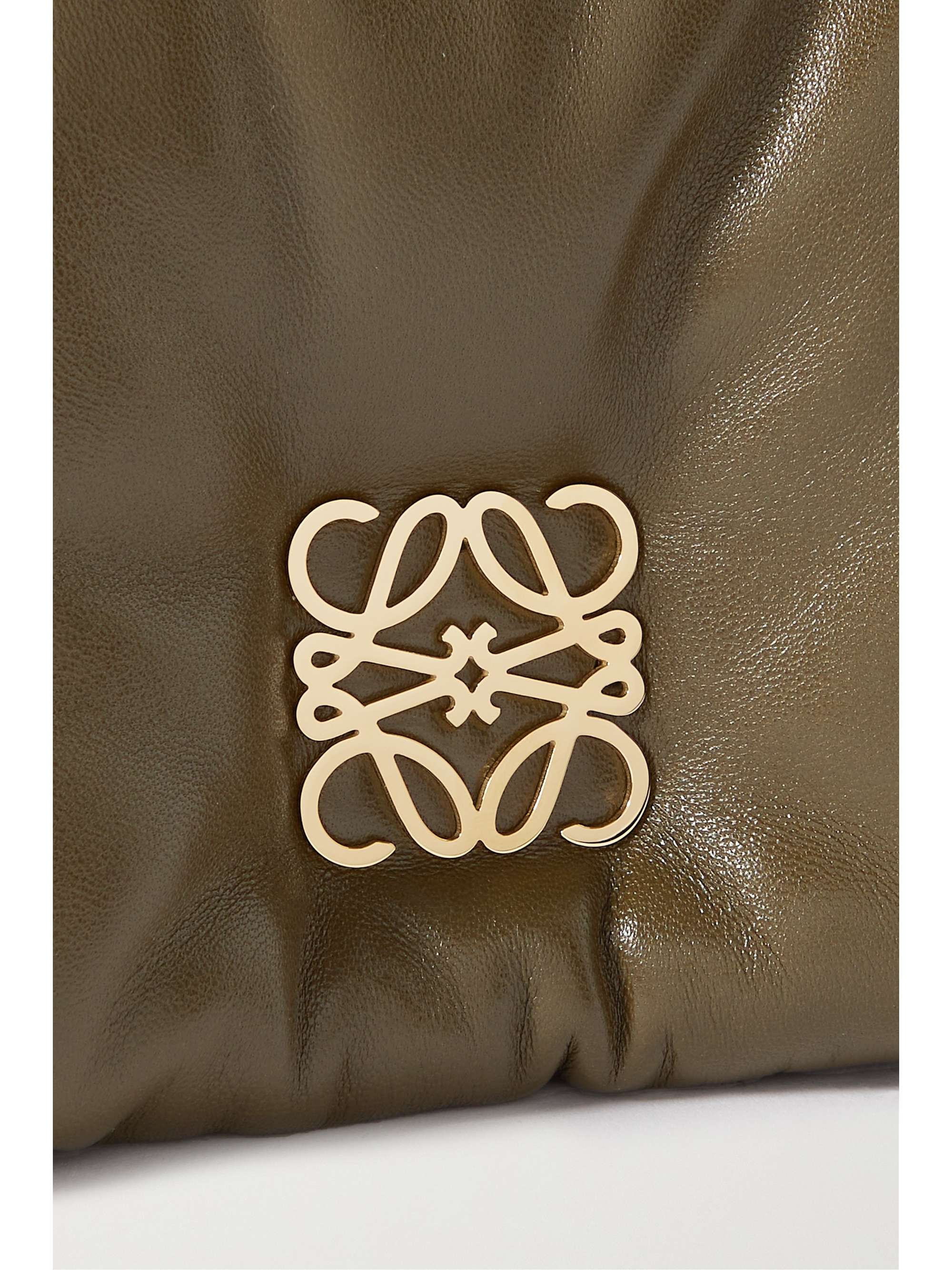 LOEWE Puffer Goya mini embellished padded leather down shoulder bag ...