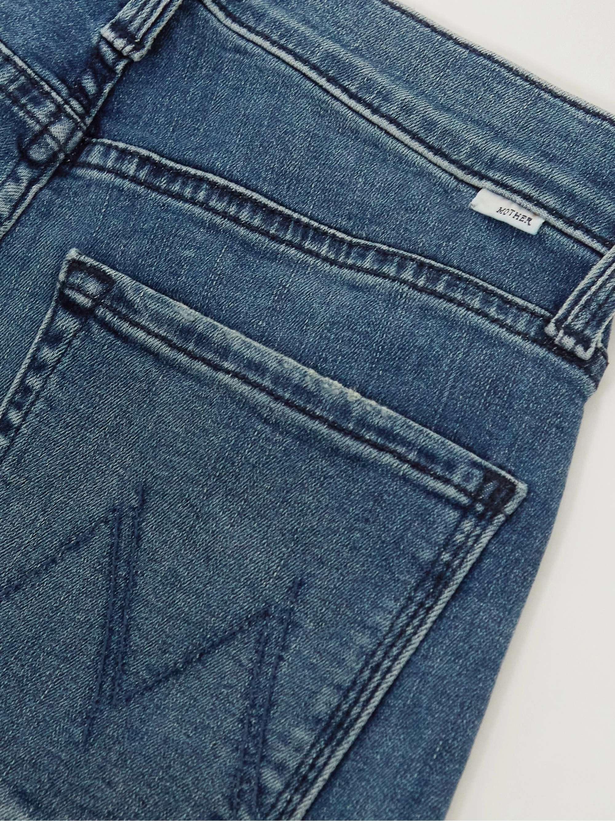 MOTHER + NET SUSTAIN The Tomcat Hover high-rise straight leg jeans ...
