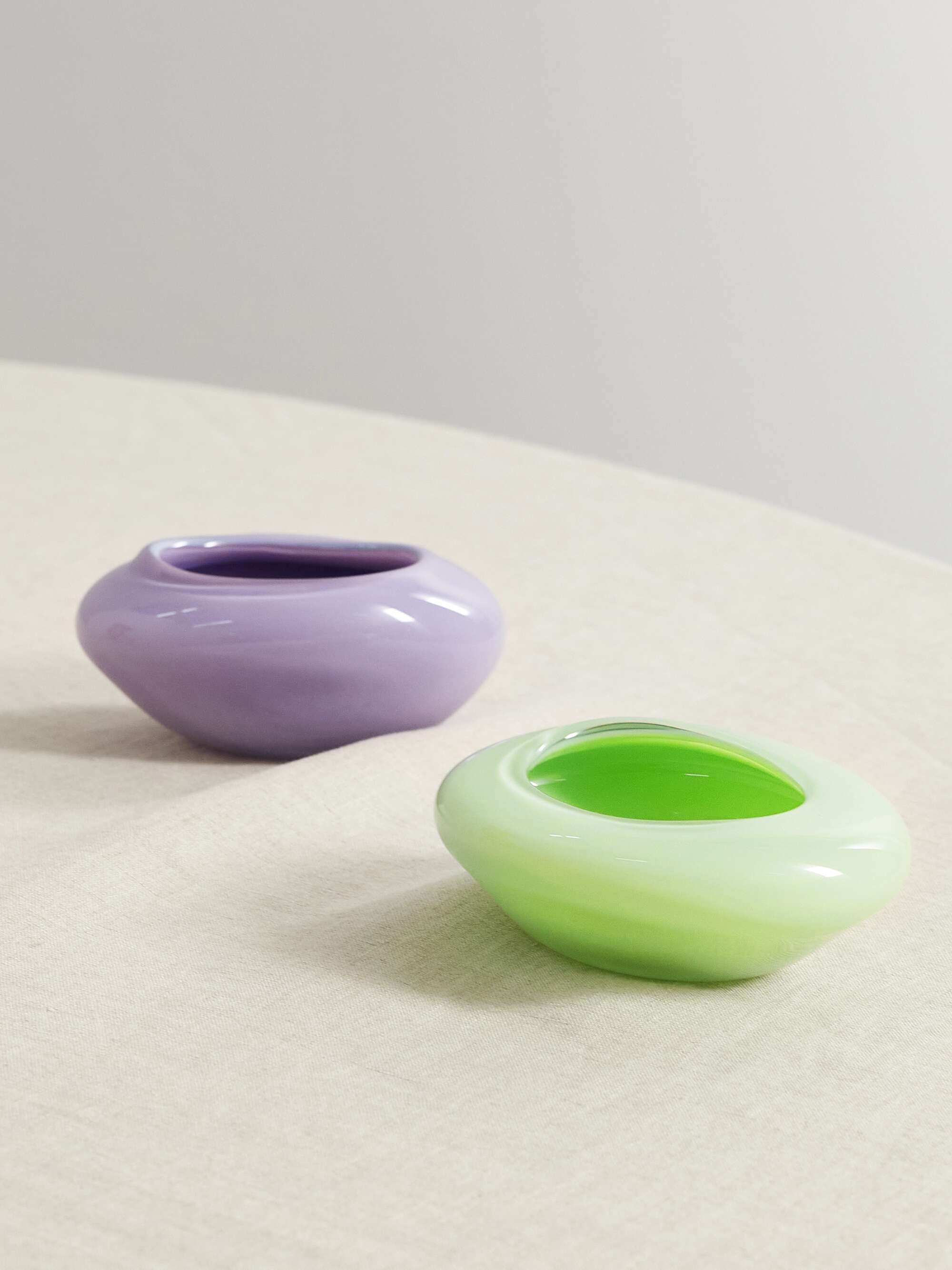 HELLE MARDAHL Candy set of two glass pinch dishes | NET-A-PORTER